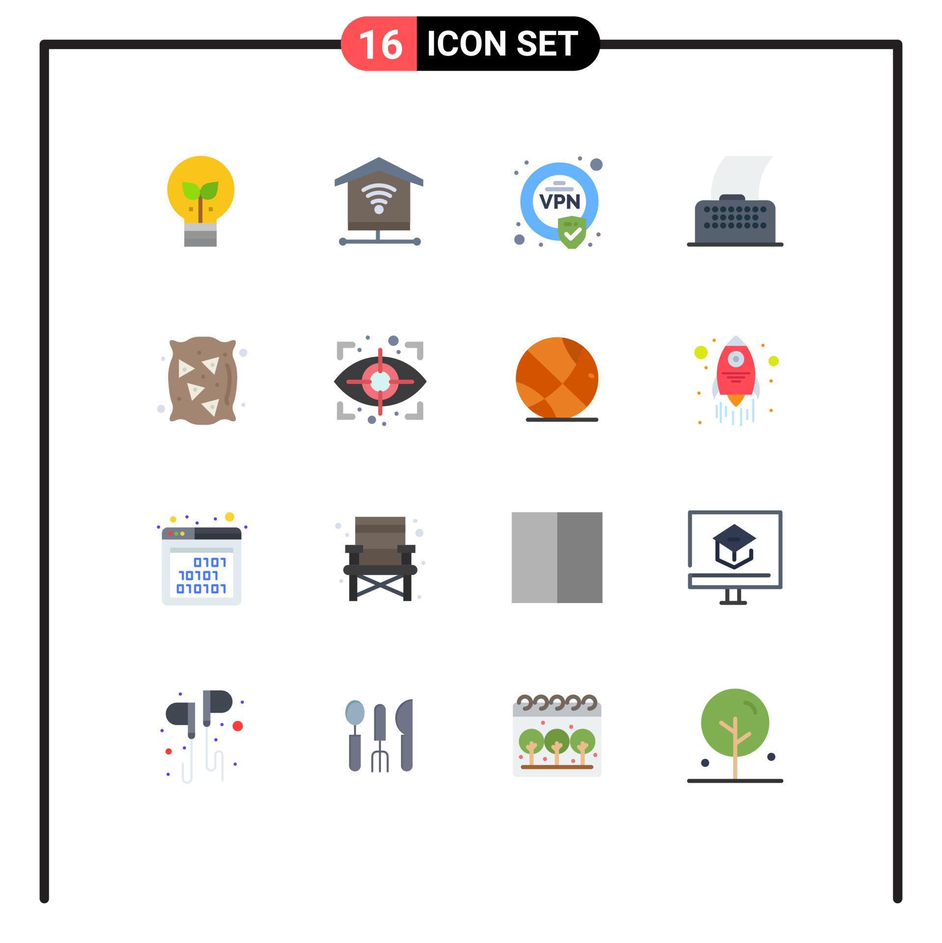 Stock Vector Icon Pack Of 16 Line Signs And Symbols For Wheat Flour Security Bag Text Editable