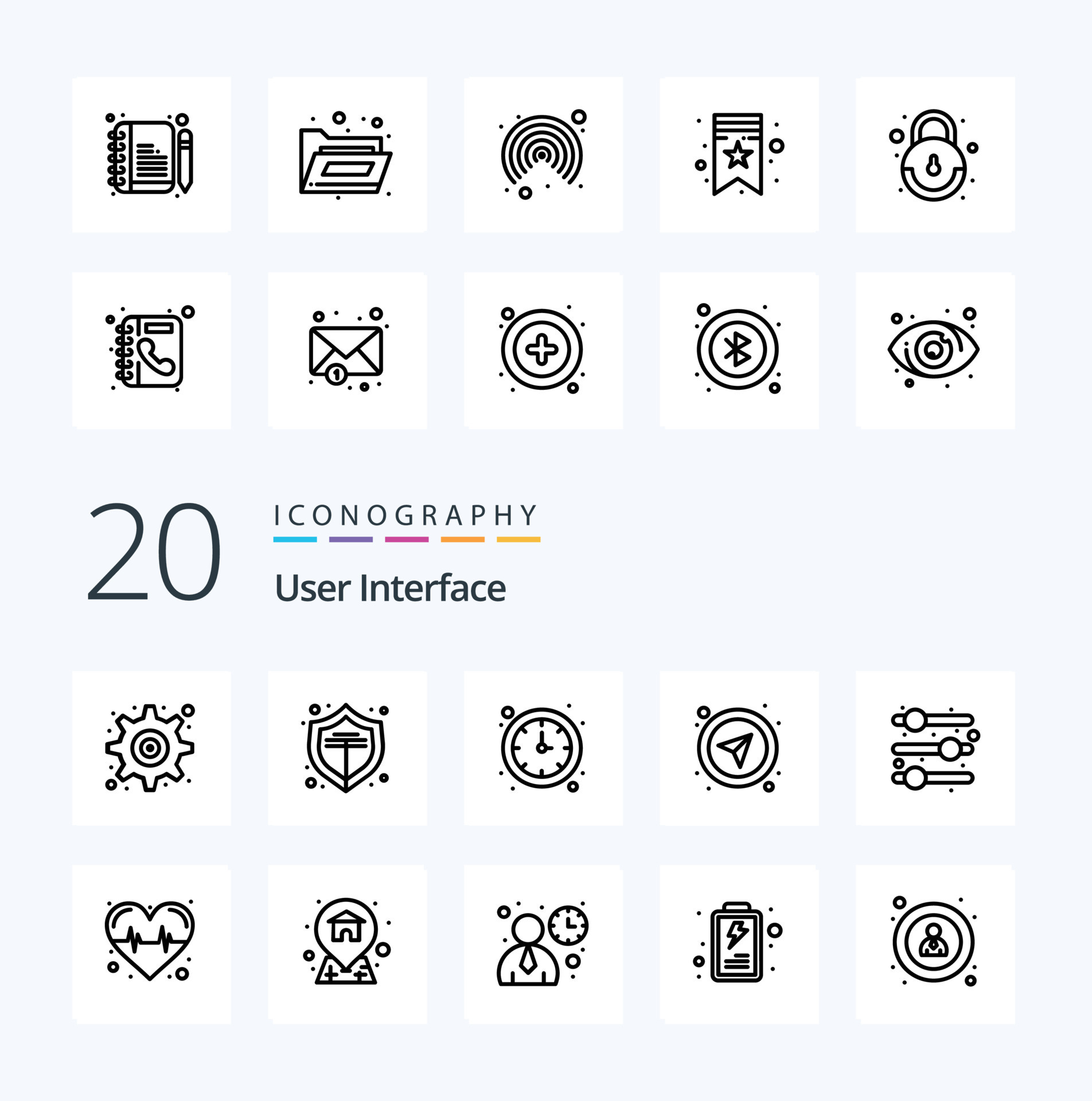 20 User Interface Line icon Pack like heart user interface time adjust ... 20 User Interface Line icon Pack like heart user interface time adjust ...