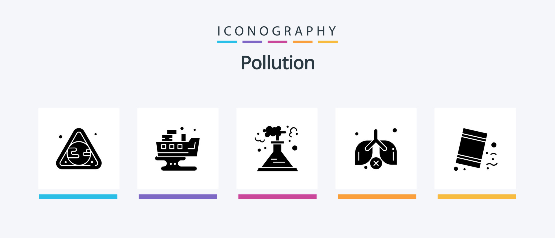 Pollution Glyph 5 Icon Pack Including garbage. barrels. factory. waste ... Pollution Glyph 5 Icon Pack Including garbage. barrels. factory. waste ...