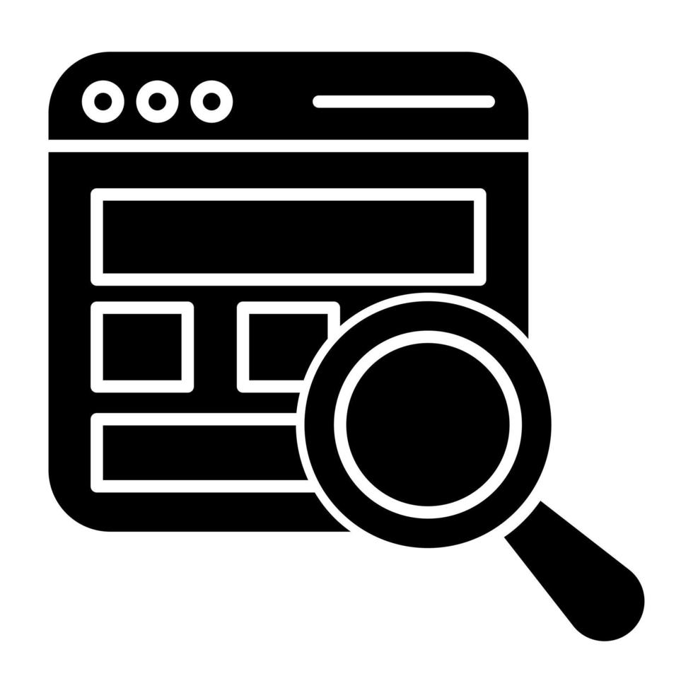 Filled design icon of search web design 19434125 Vector Art at Vecteezy