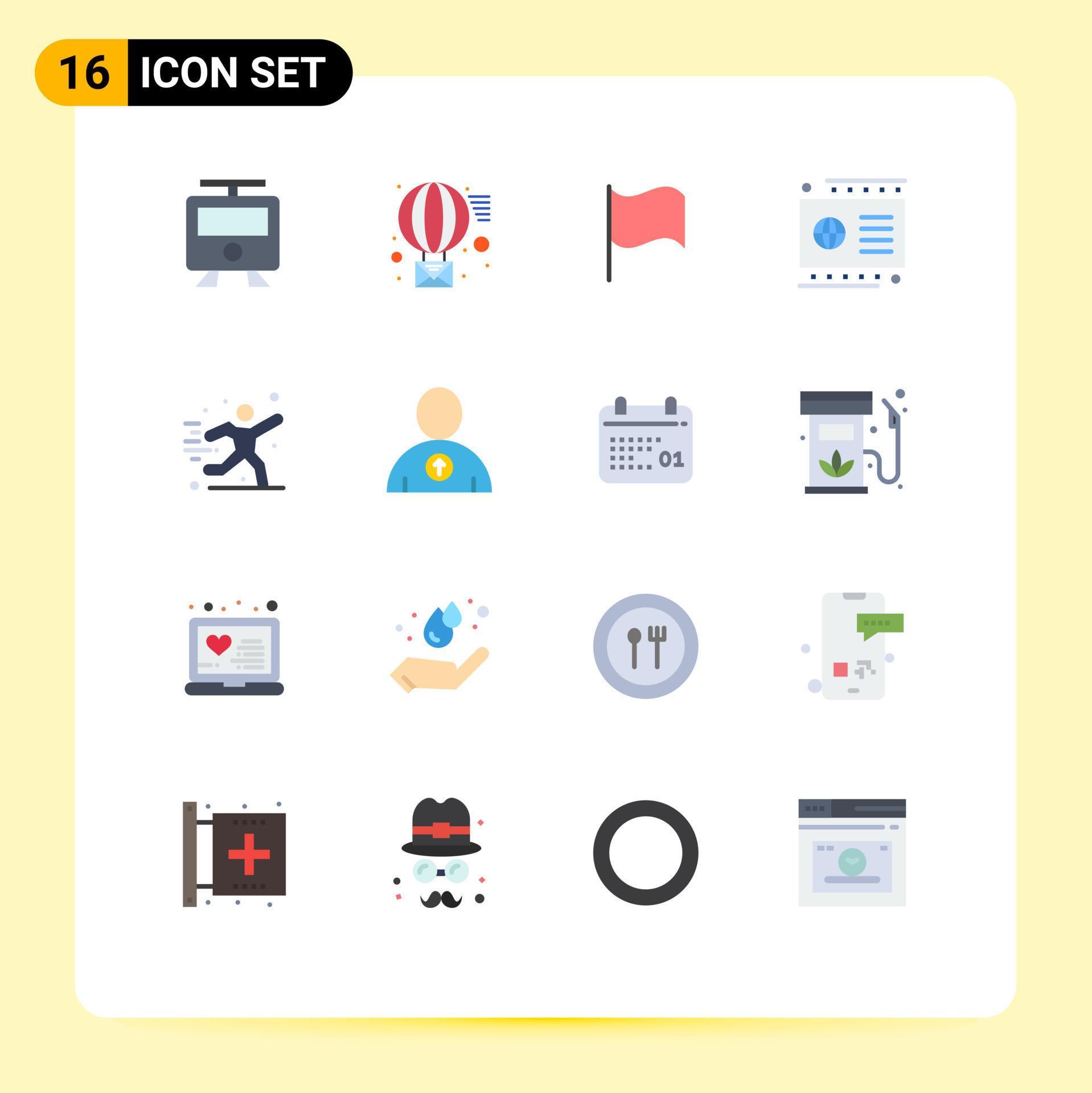 Pictogram Set Of 16 Simple Flat Colors Of Play Hobbies Basic Payment Credit Editable Pack Of