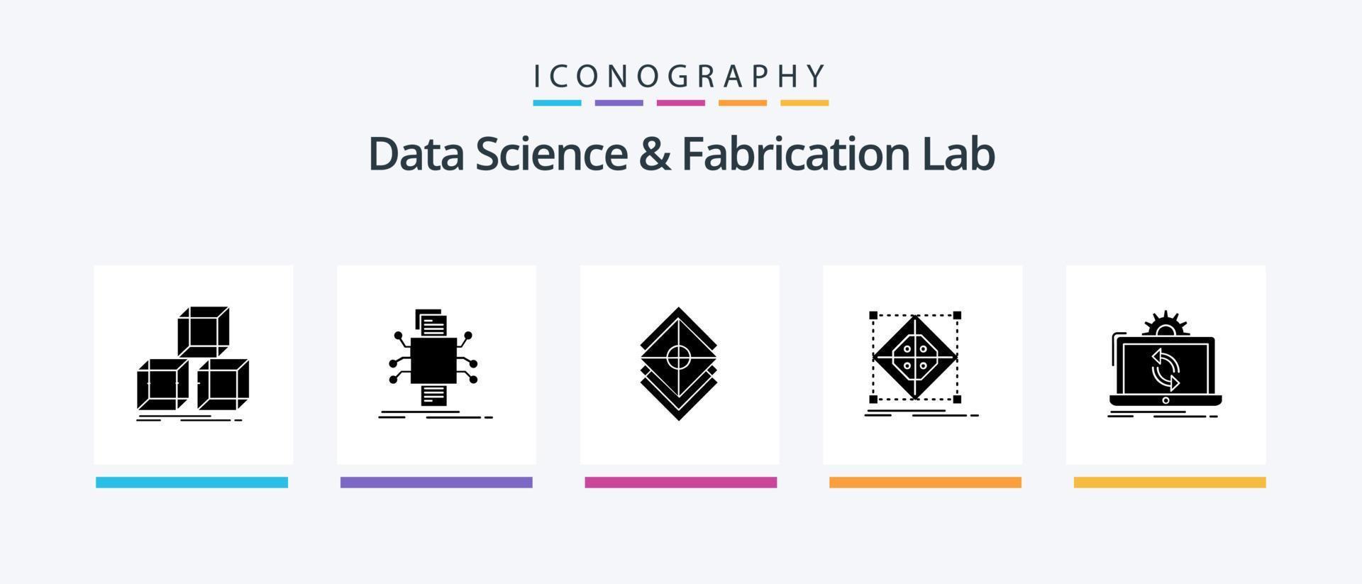 Data Science And Fabrication Lab Glyph 5 Icon Pack Including model ...