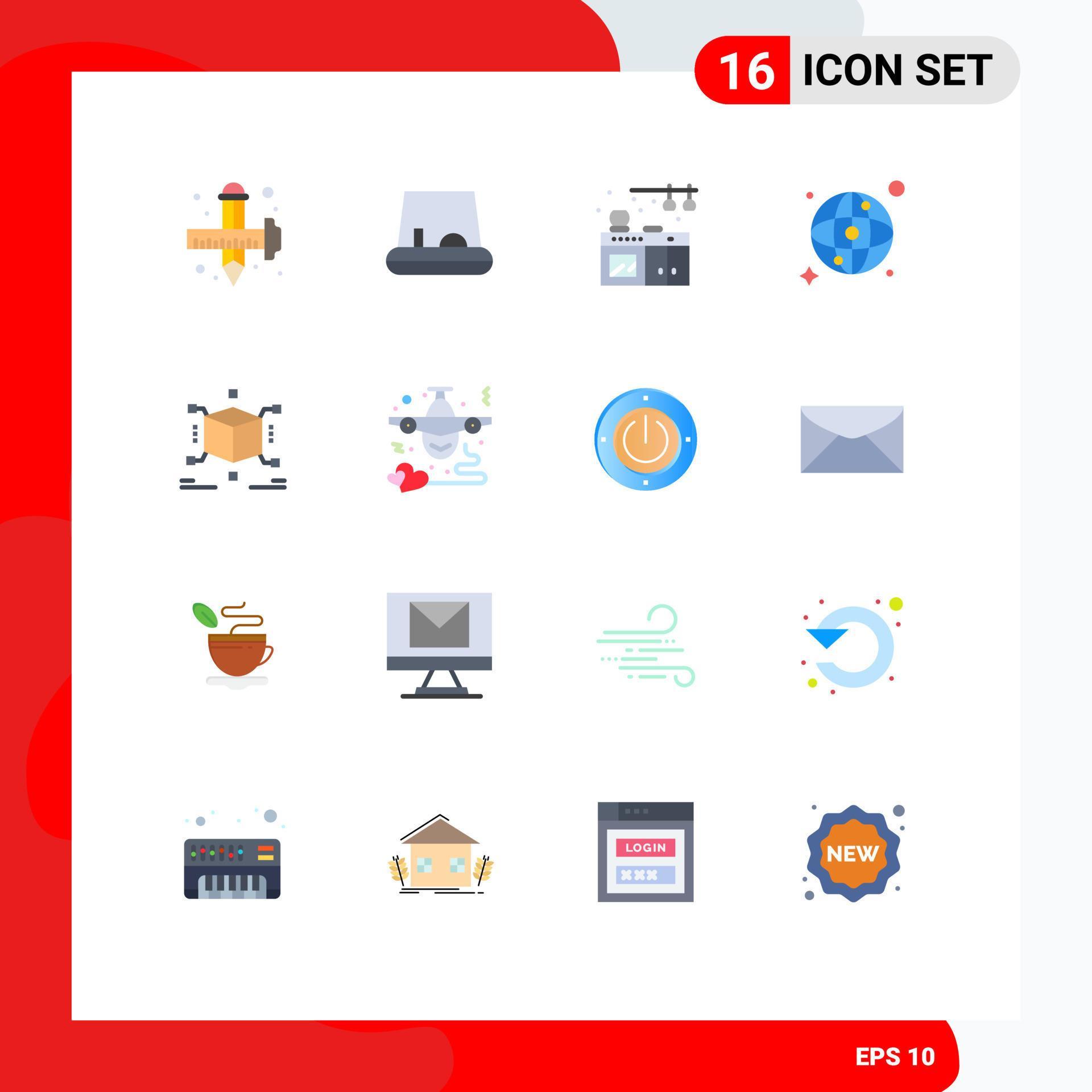 Editable Vector Line Pack Of 16 Simple Flat Colors Of Airplane Puzzle Living Jigsaw Network