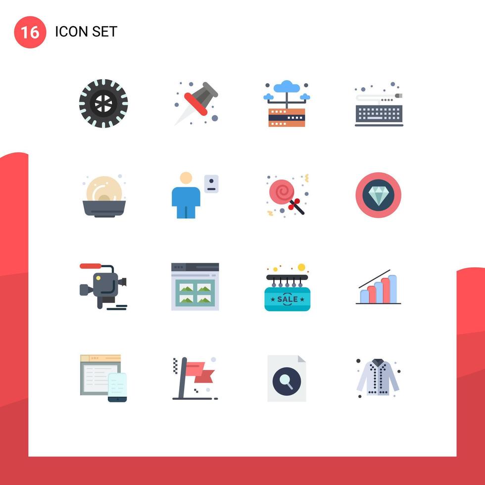 16 Universal Flat Colors Set For Web And Mobile Applications Avatar Food Network Mussel Keyboard