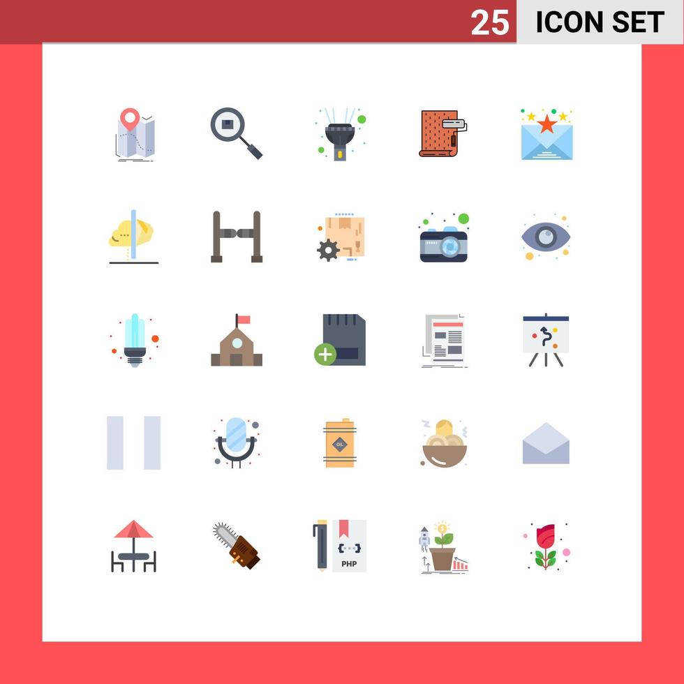 Stock Vector Icon Pack of 25 Line Signs and Symbols for wallpaper ...