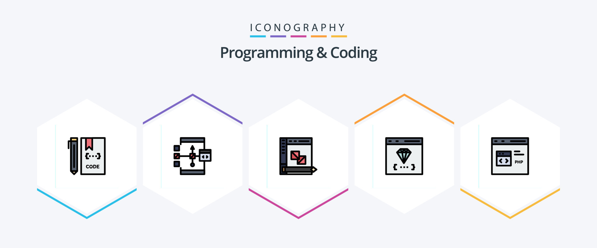 Programming And Coding 25 FilledLine icon pack including coding. app ... Programming And Coding 25 FilledLine icon pack including coding. app ...