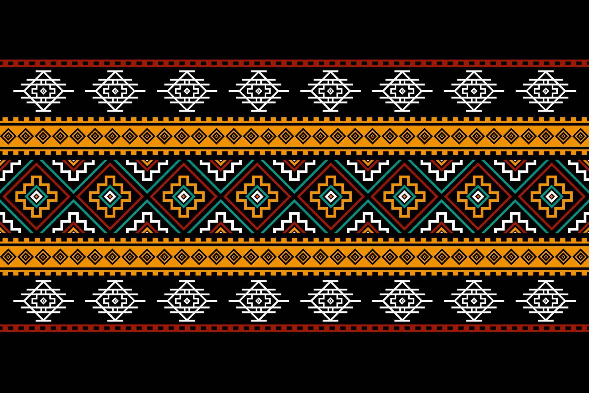 Geometric ethnic oriental seamless pattern traditional Design for ...