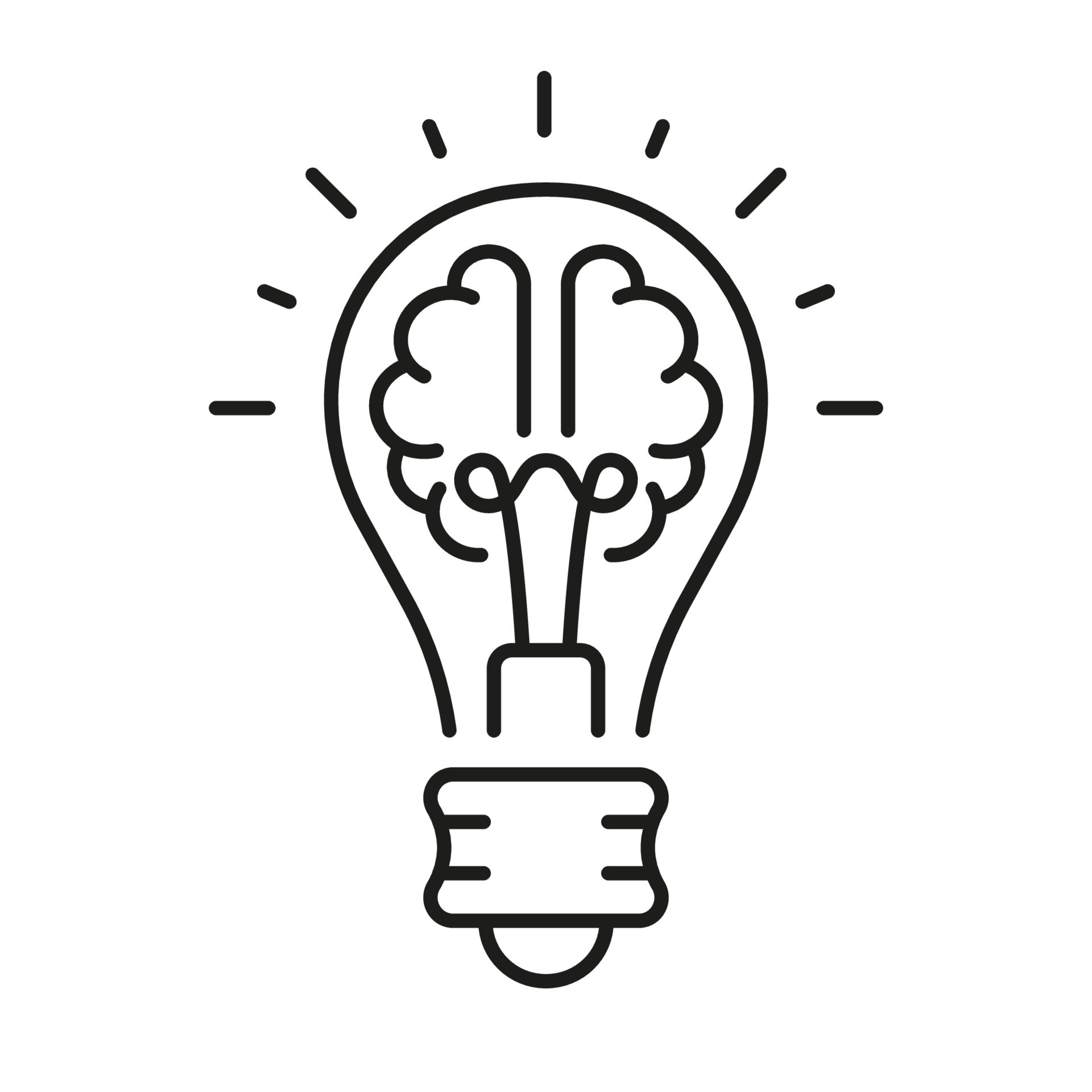 Light Bulb Inspiration, Knowledge, Smart Solution Linear Symbol ... Light Bulb Inspiration, Knowledge, Smart Solution Linear Symbol ...