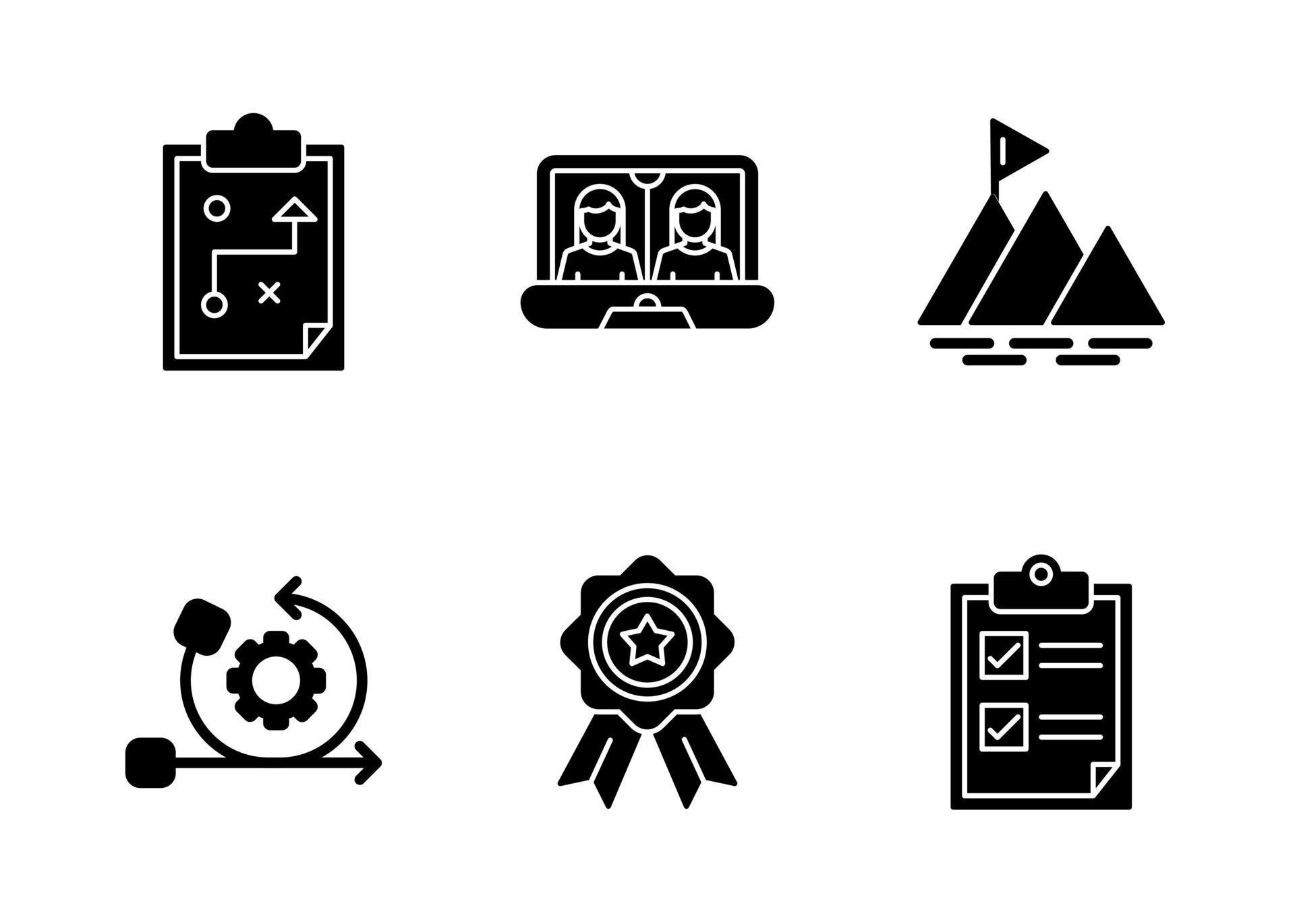 Project Planning Vector Icon Set 19470108 Vector Art at Vecteezy