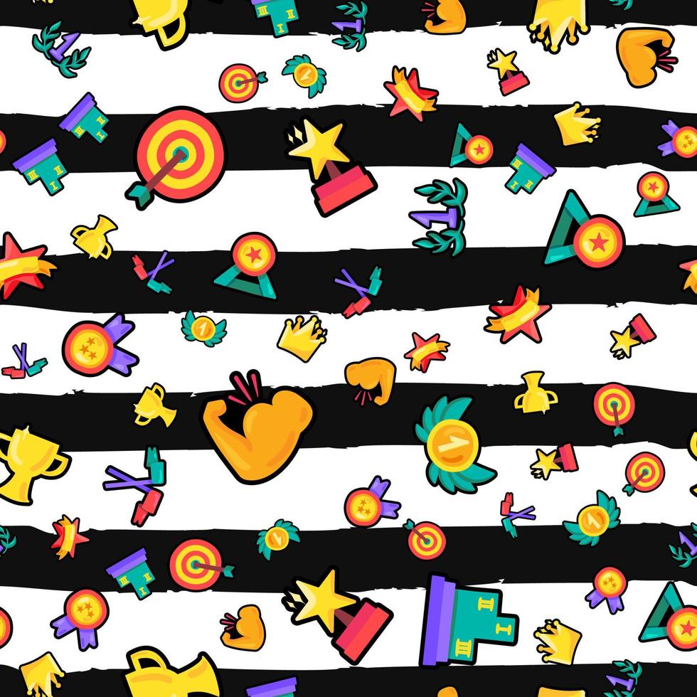 Awards color seamless vector pattern 19470348 Vector Art at Vecteezy