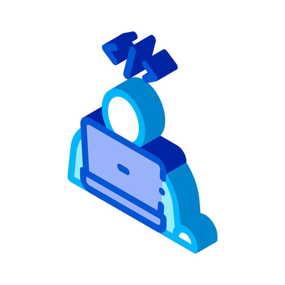 Programmer Coding Laptop isometric icon vector illustration 19472611 ...