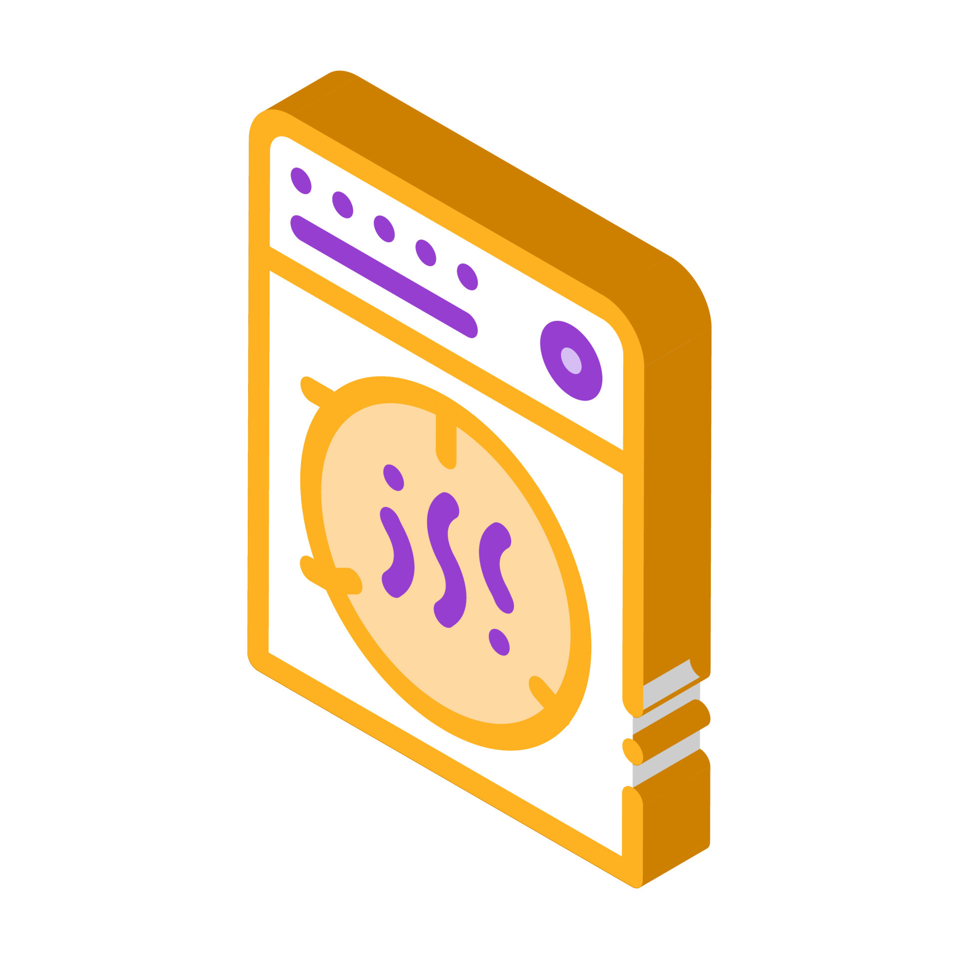 Laundry Service Dry Machine Isometric Icon Vector Illustration 19472683