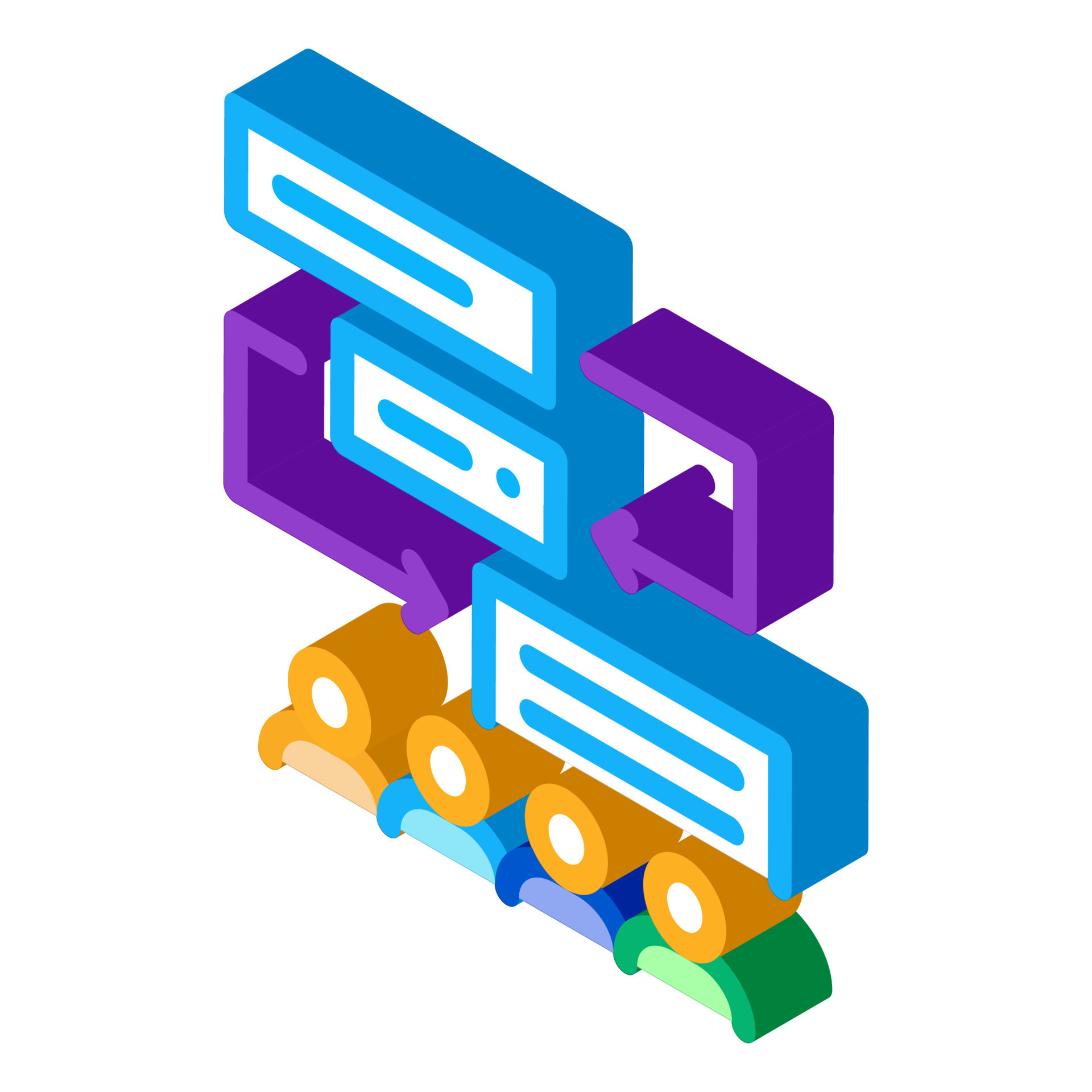 Replacement Components Of Algorithm Isometric Icon Vector Illustration 19474696 Vector Art At