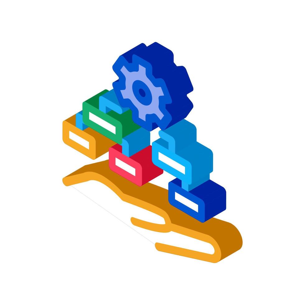 settings algorithm isometric icon vector illustration 19475862 Vector ... settings algorithm isometric icon vector illustration 19475862 Vector ...
