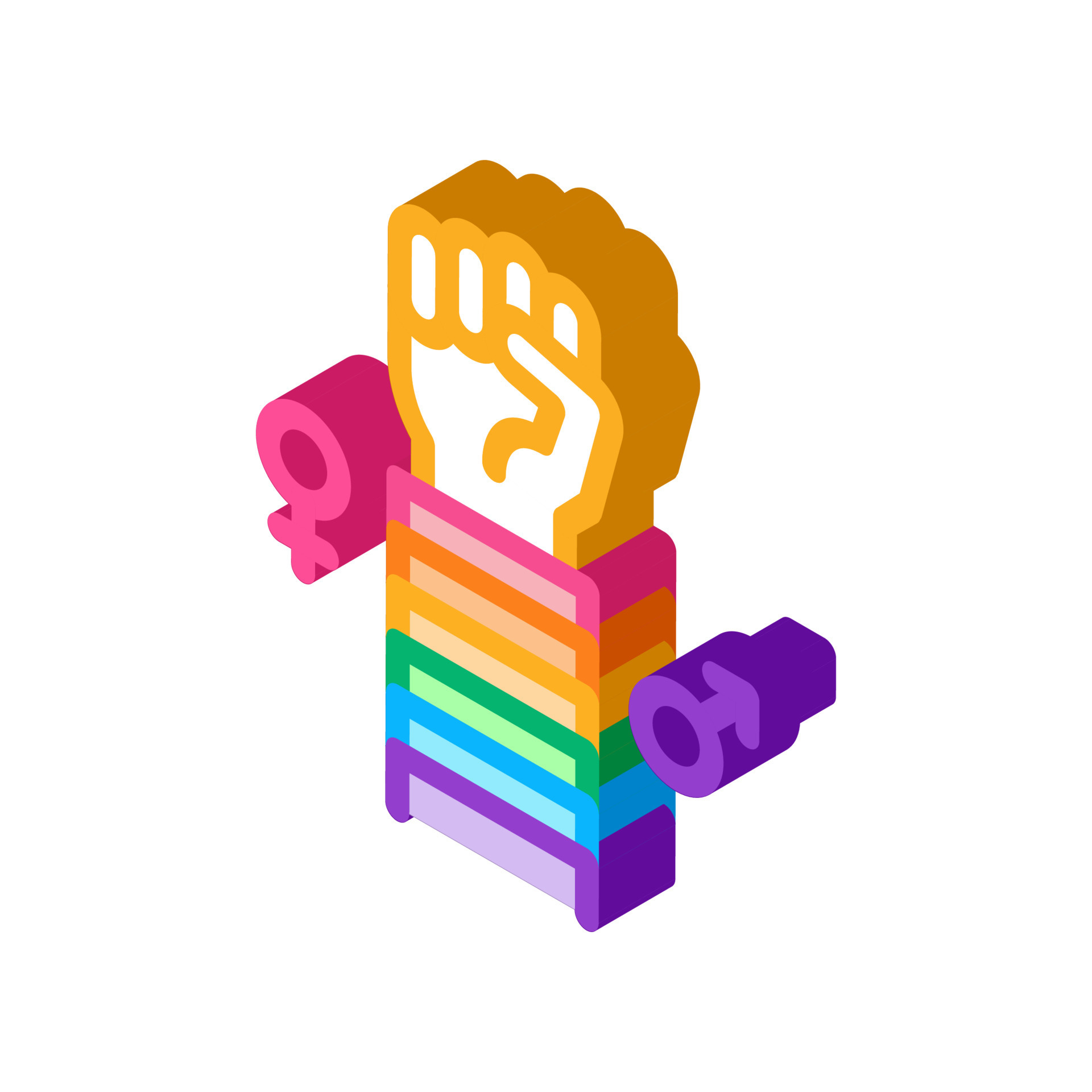 lgbt human hand gesture isometric icon vector illustration 19475939 ...