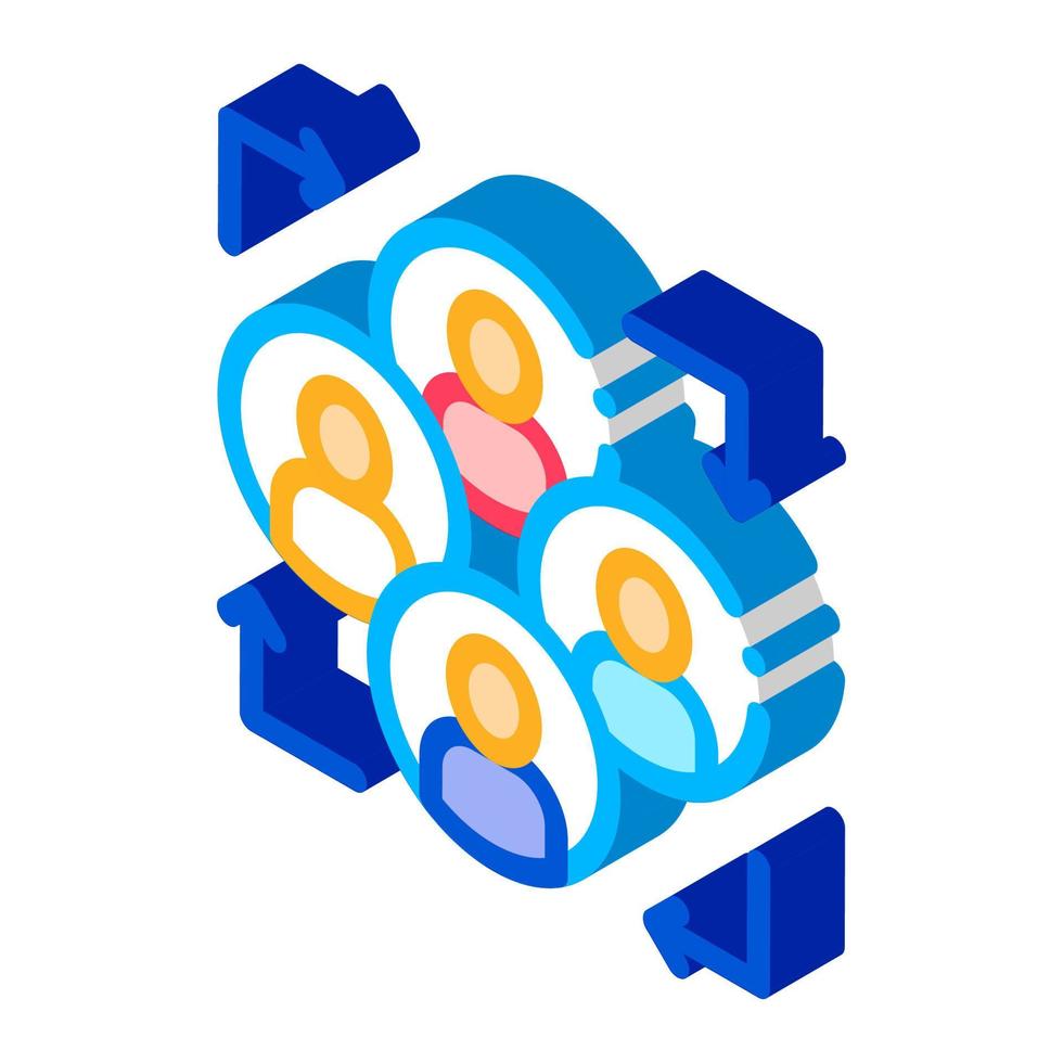 Human Silhouettes And Arrow Agile Element Vector 19476000 Vector Art at ...