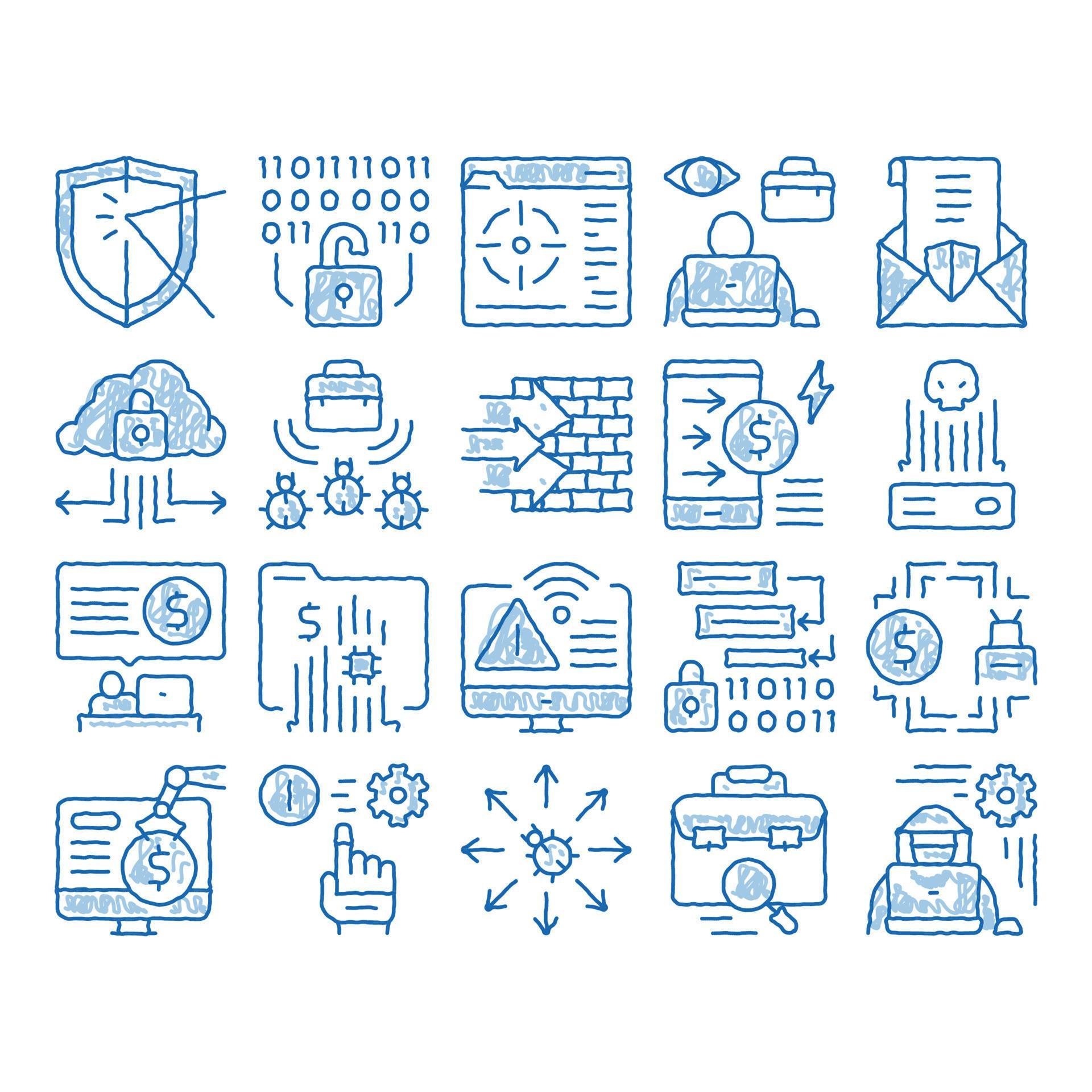 Pentesting Software Icon Hand Drawn Illustration 19476256 Vector Art At Vecteezy