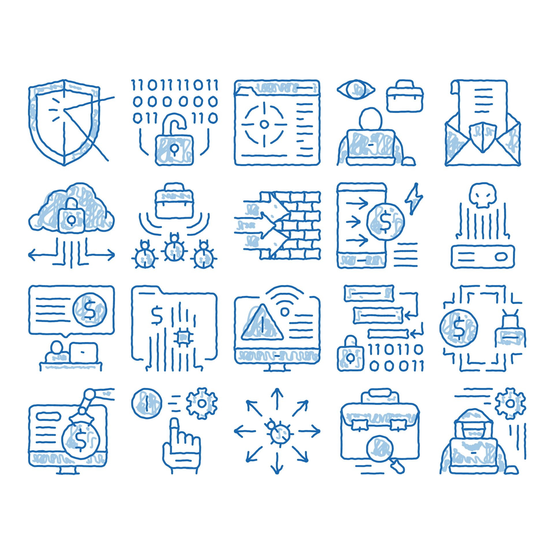 Pentesting Software Icon Hand Drawn Illustration 19476256 Vector Art At Vecteezy