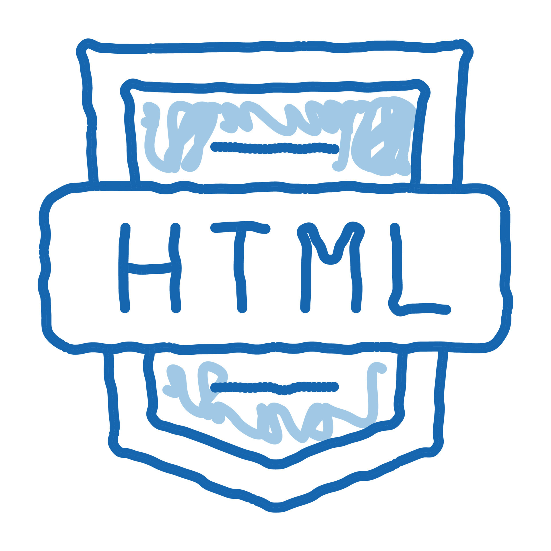 Coding Language HTML System doodle icon hand drawn illustration ... Coding Language HTML System doodle icon hand drawn illustration ...
