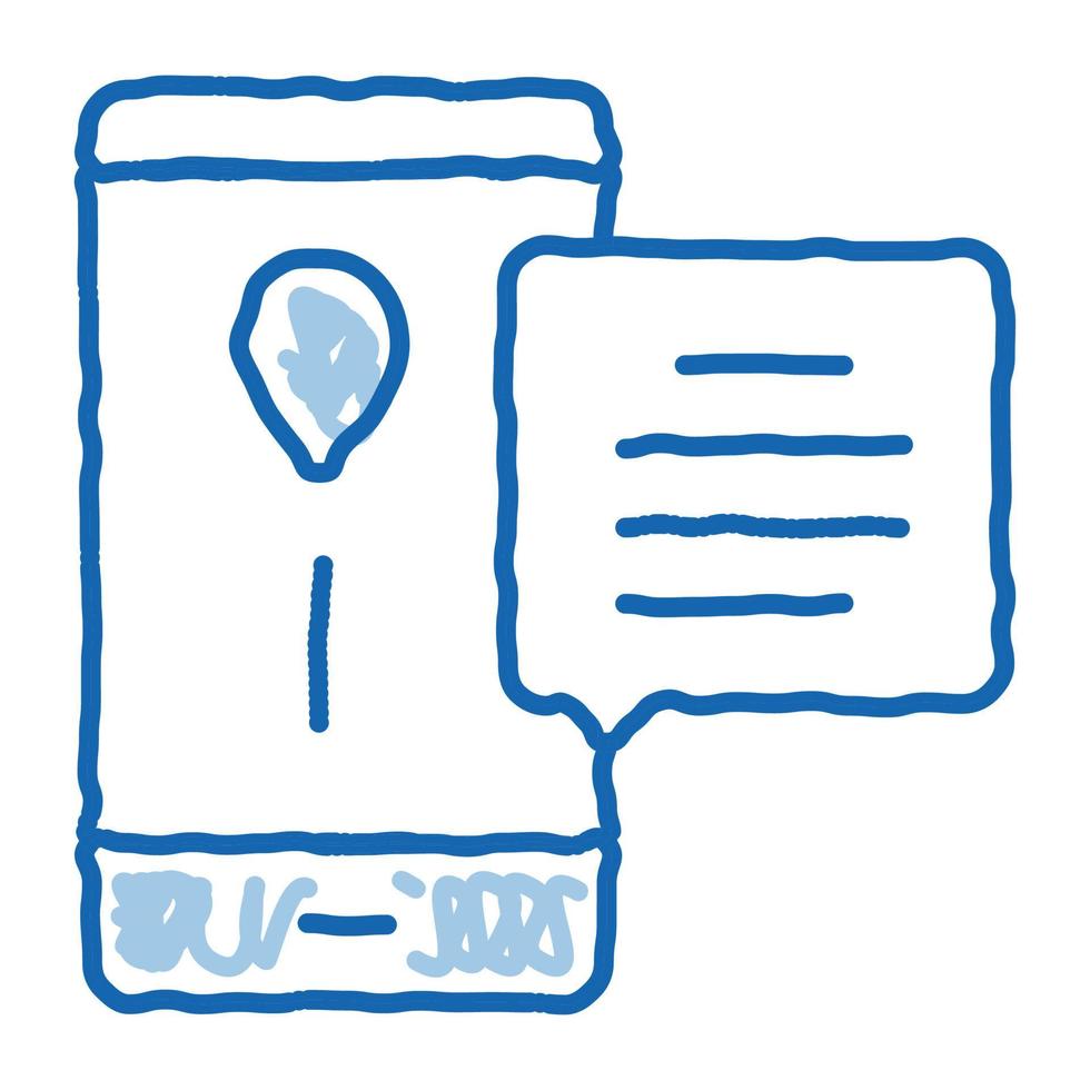Courier Delivery Mobile Application doodle icon hand drawn illustration ... Courier Delivery Mobile Application doodle icon hand drawn illustration ...