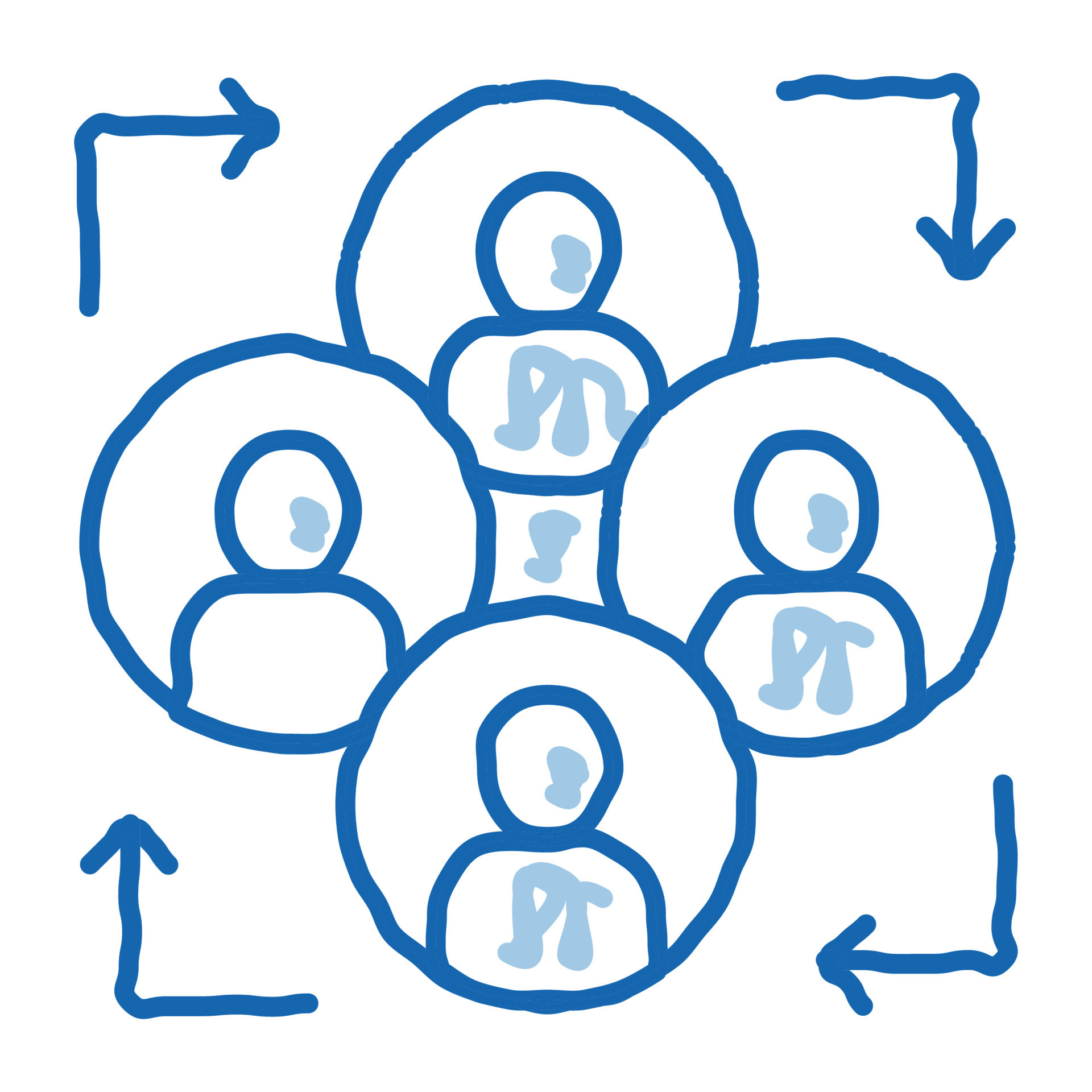 Human Silhouettes And Arrow Agile Element Vector 19478277 Vector Art at ...