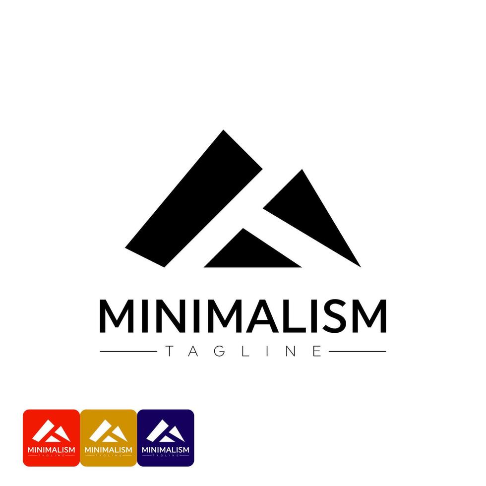 Minimalist Logo Vector Design Template In Simple Linear Style Abstract Emblem Unity And Trust