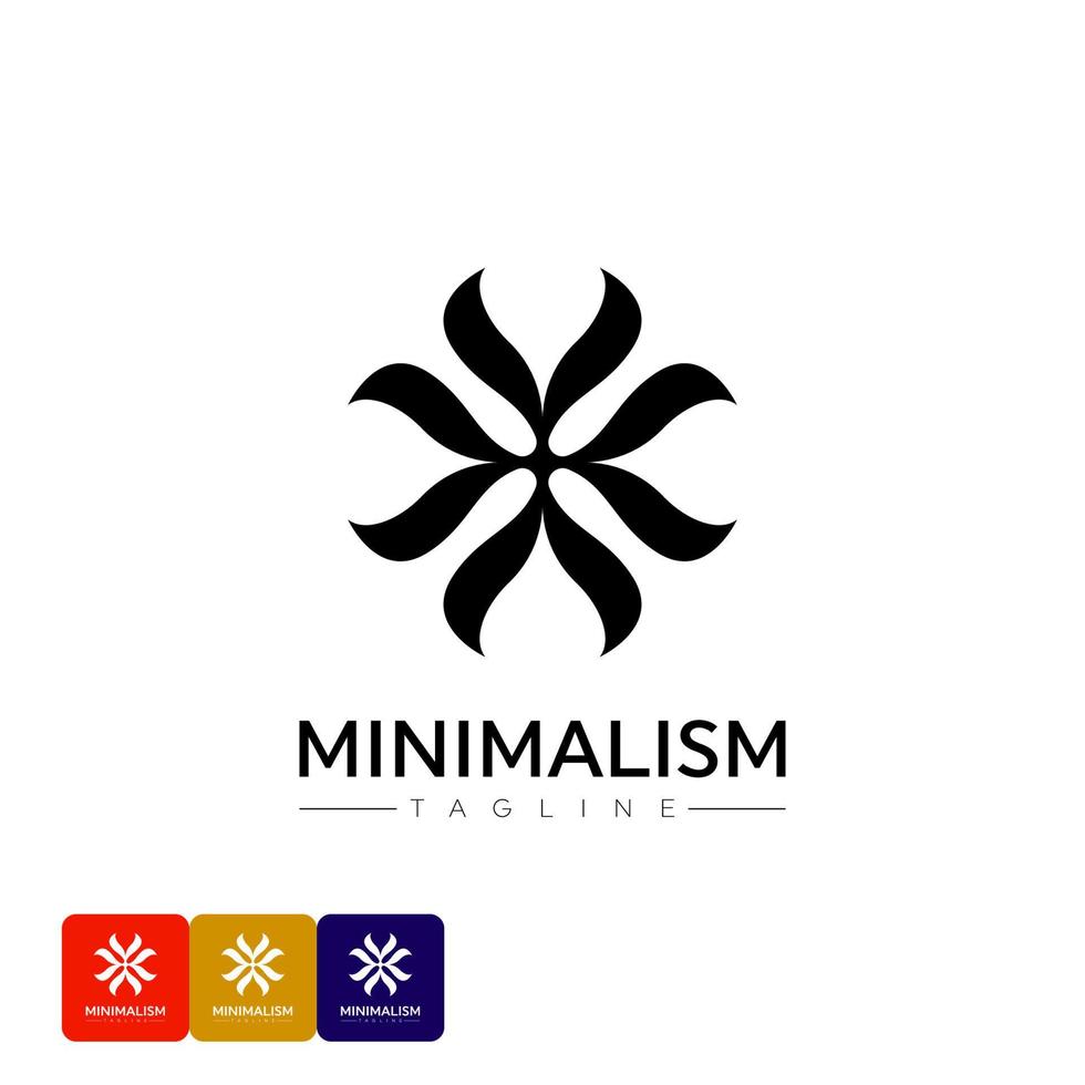 Minimalist Logo Vector Design Template In Simple Linear Style Abstract Emblem Unity And Trust