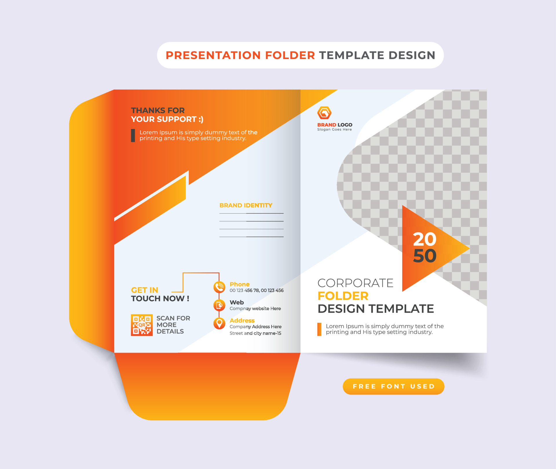 Company presentation folder template design, Folder, cover for catalog ... Company presentation folder template design, Folder, cover for catalog ...