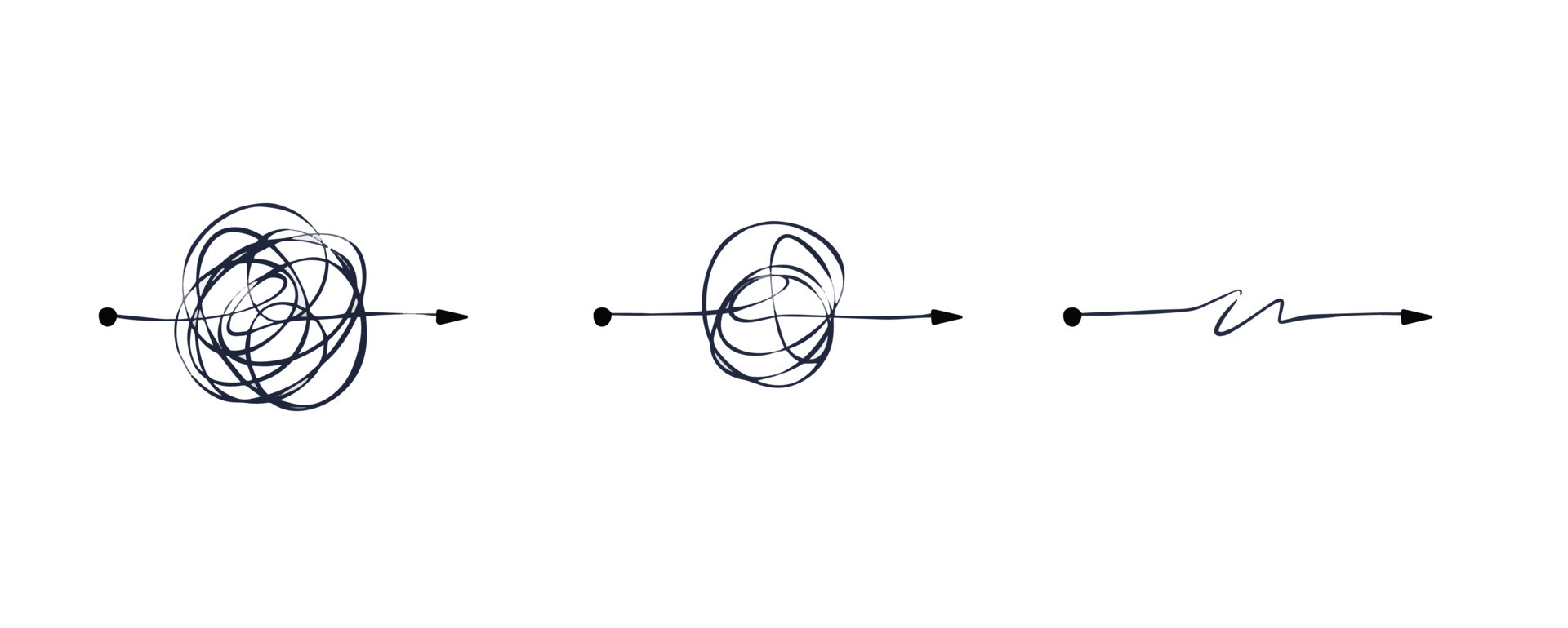 Tangle of lines. Unraveling the path. Psychological concept of solving ... Tangle of lines. Unraveling the path. Psychological concept of solving ...