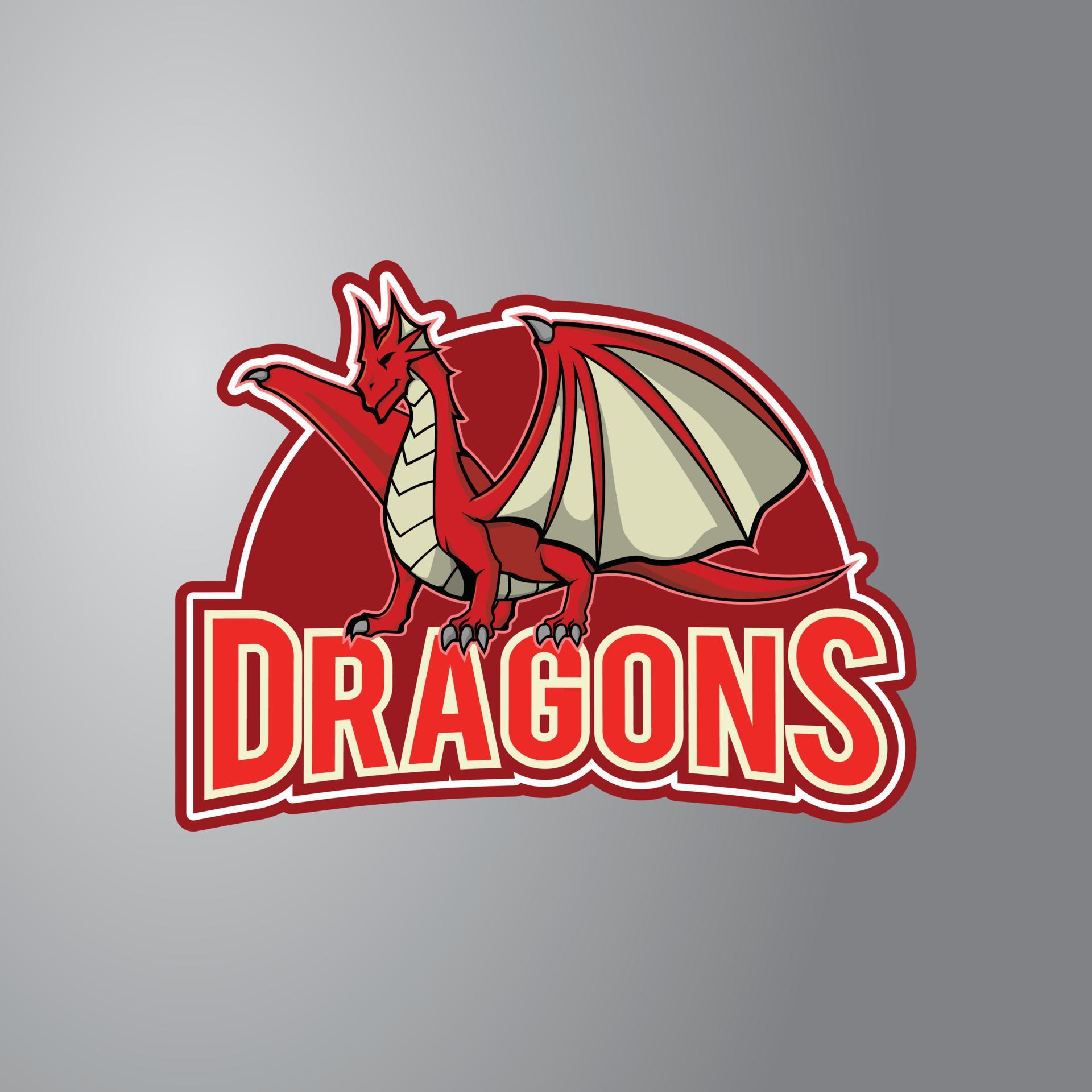 Dragon Illustration Design Badge 19483512 Vector Art At Vecteezy