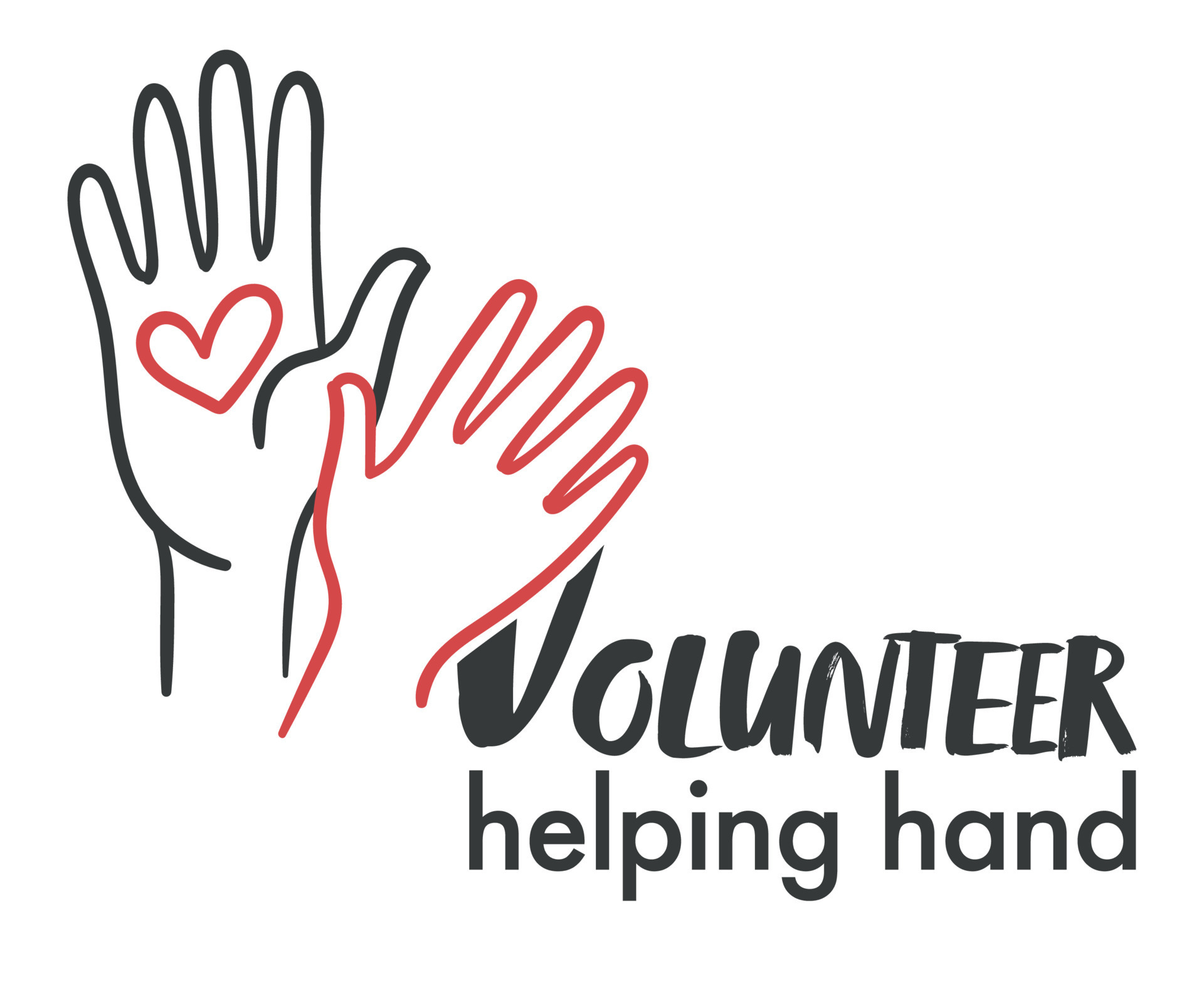 Volunteer helping hand, volunteering organization 19486138 Vector Art ...