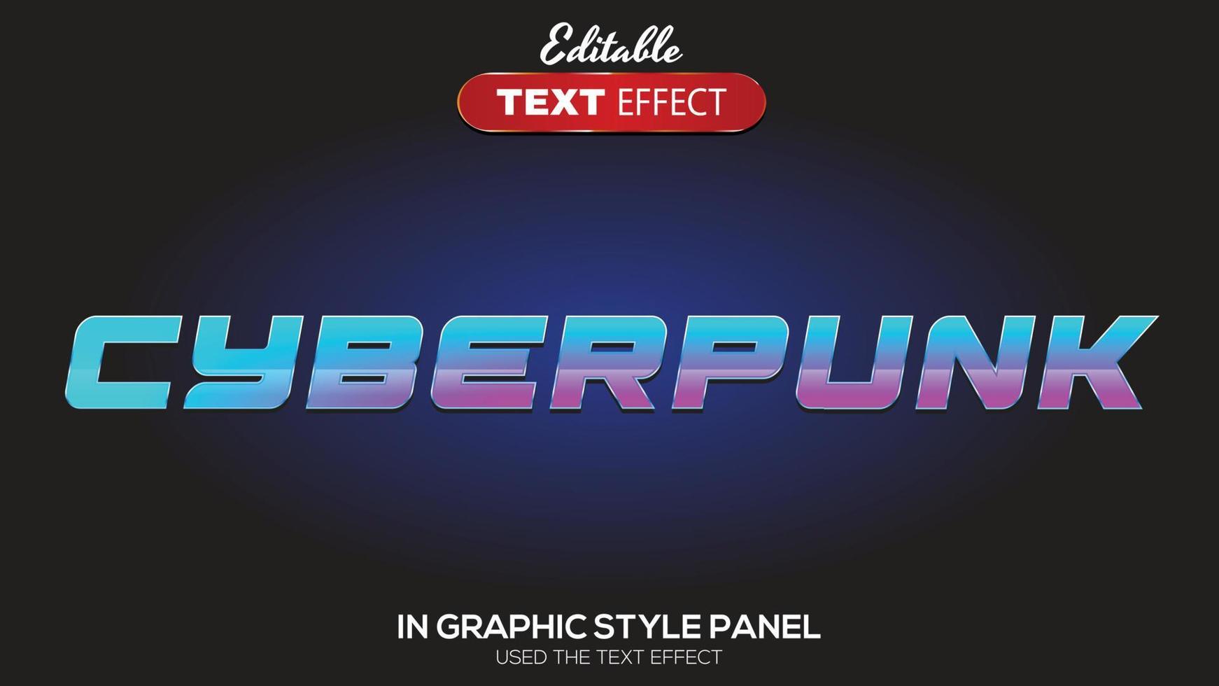 3D editable text effect cyberpunk theme 19487103 Vector Art at Vecteezy