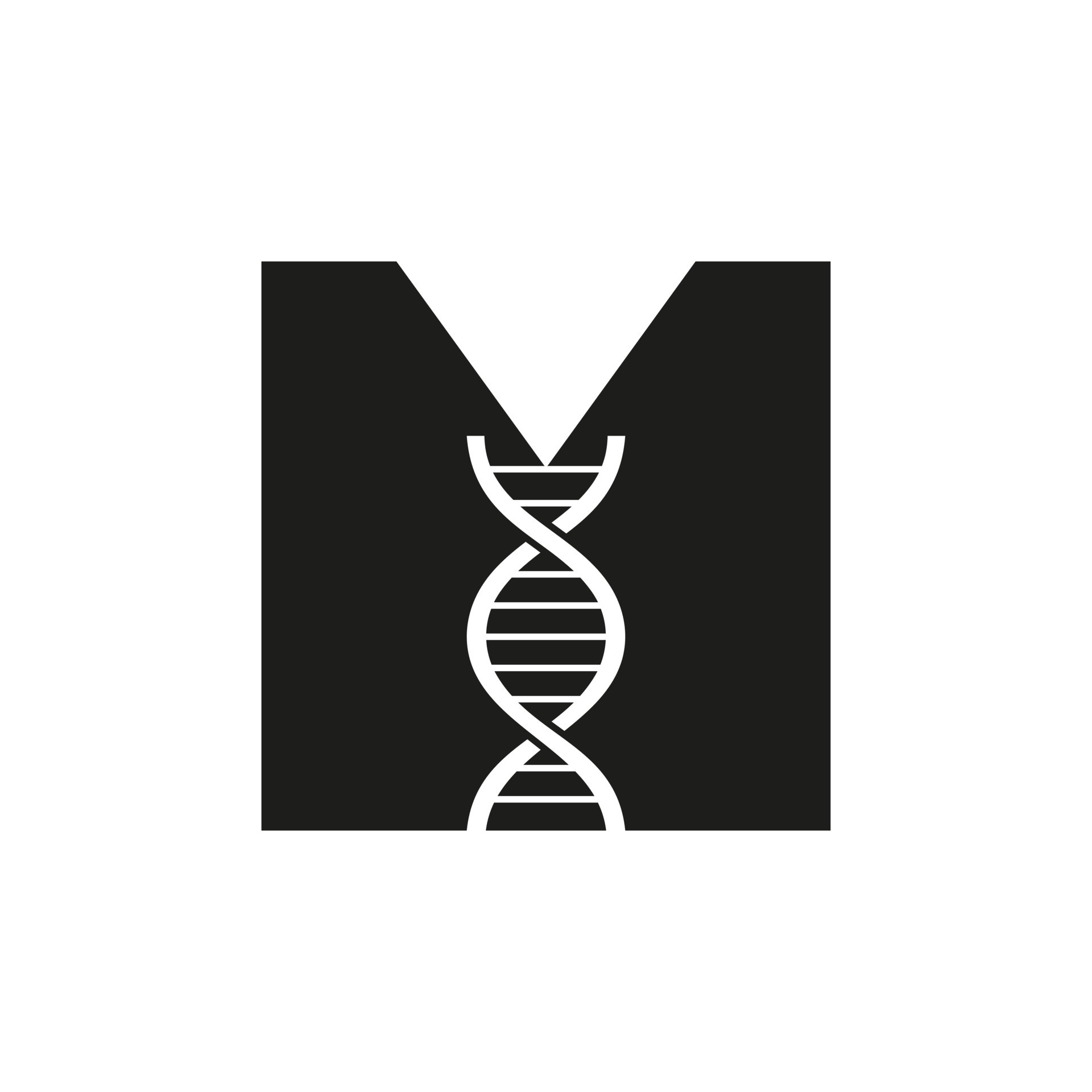 Initial Letter M DNA Logo Concept For Biotechnology, Healthcare And Medicine Identity Vector ...