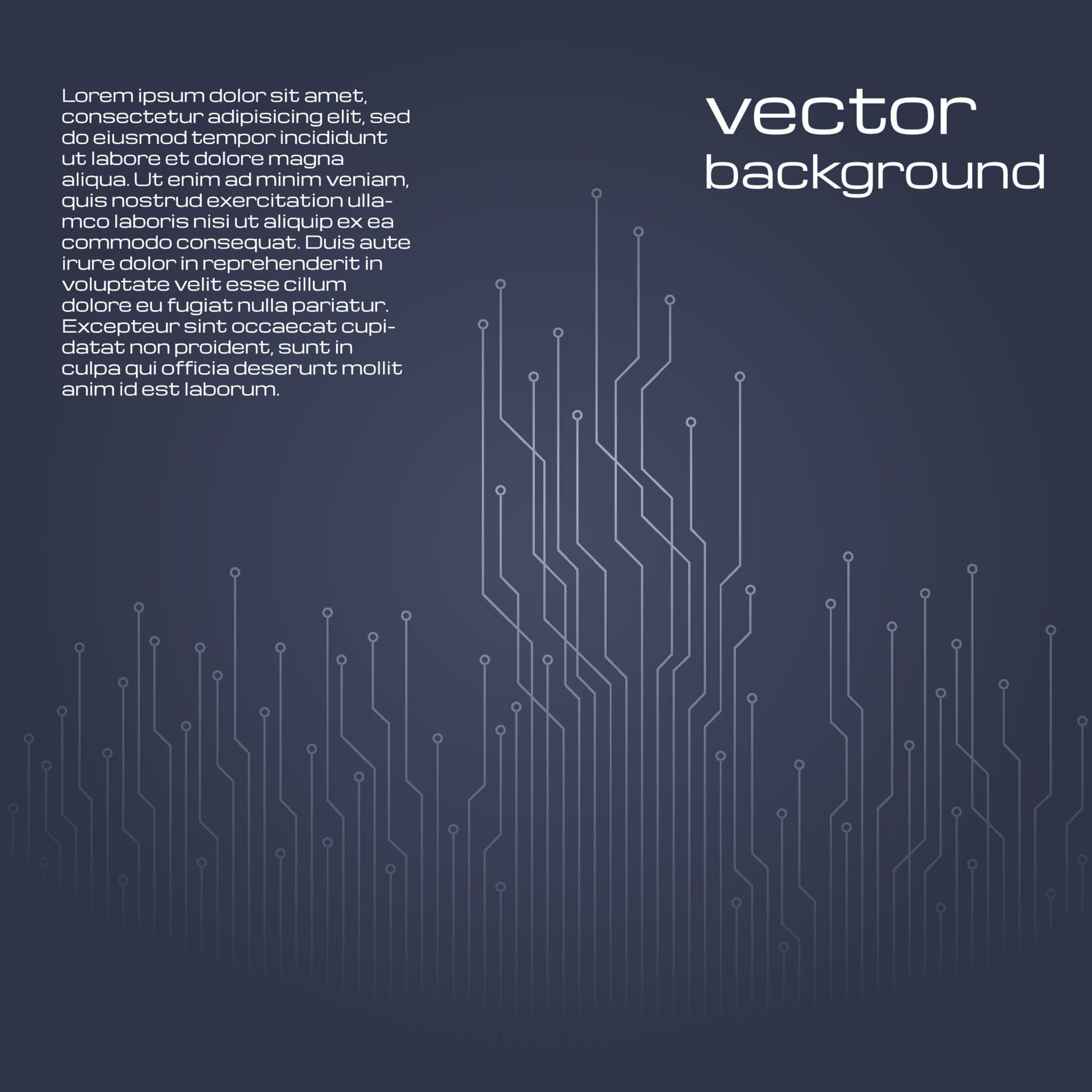Abstract Technological Background With Elements Of The Microchip