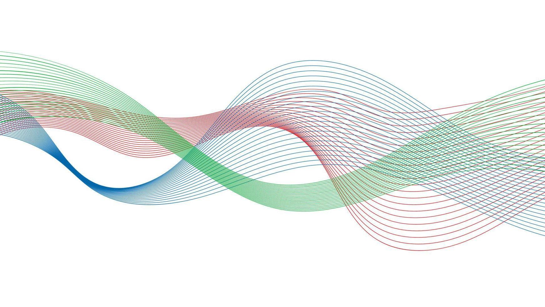 Abstract backdrop with colorful wave gradient lines on white background ...