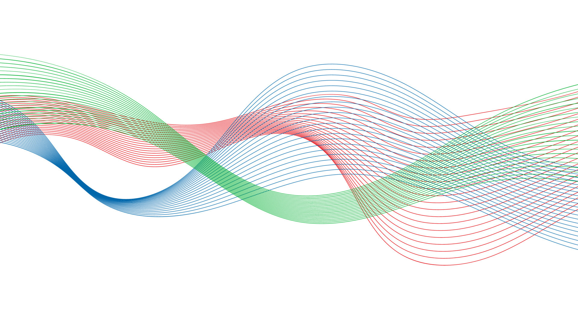 Abstract Backdrop With Colorful Wave Gradient Lines On White Background
