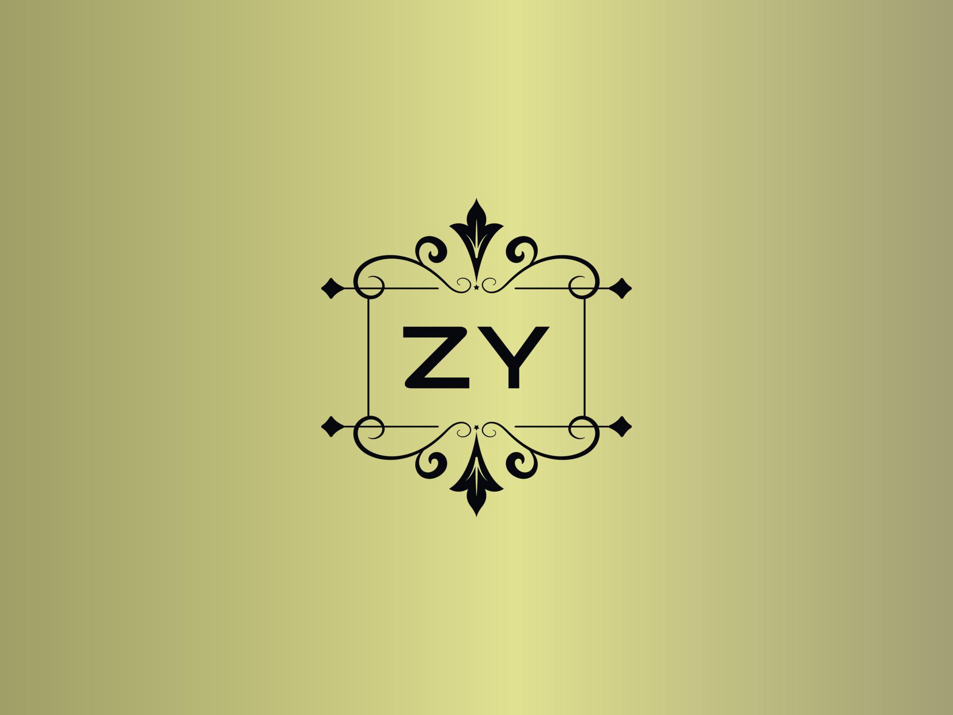 Creative Zy Logo Image, Premium ZY Luxury Letter Design 19496637 Vector Art at Vecteezy