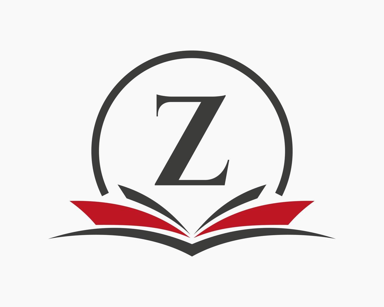 Letter Z Education Logo Book Concept. Training Career Sign, University, Academy Graduation Logo ...