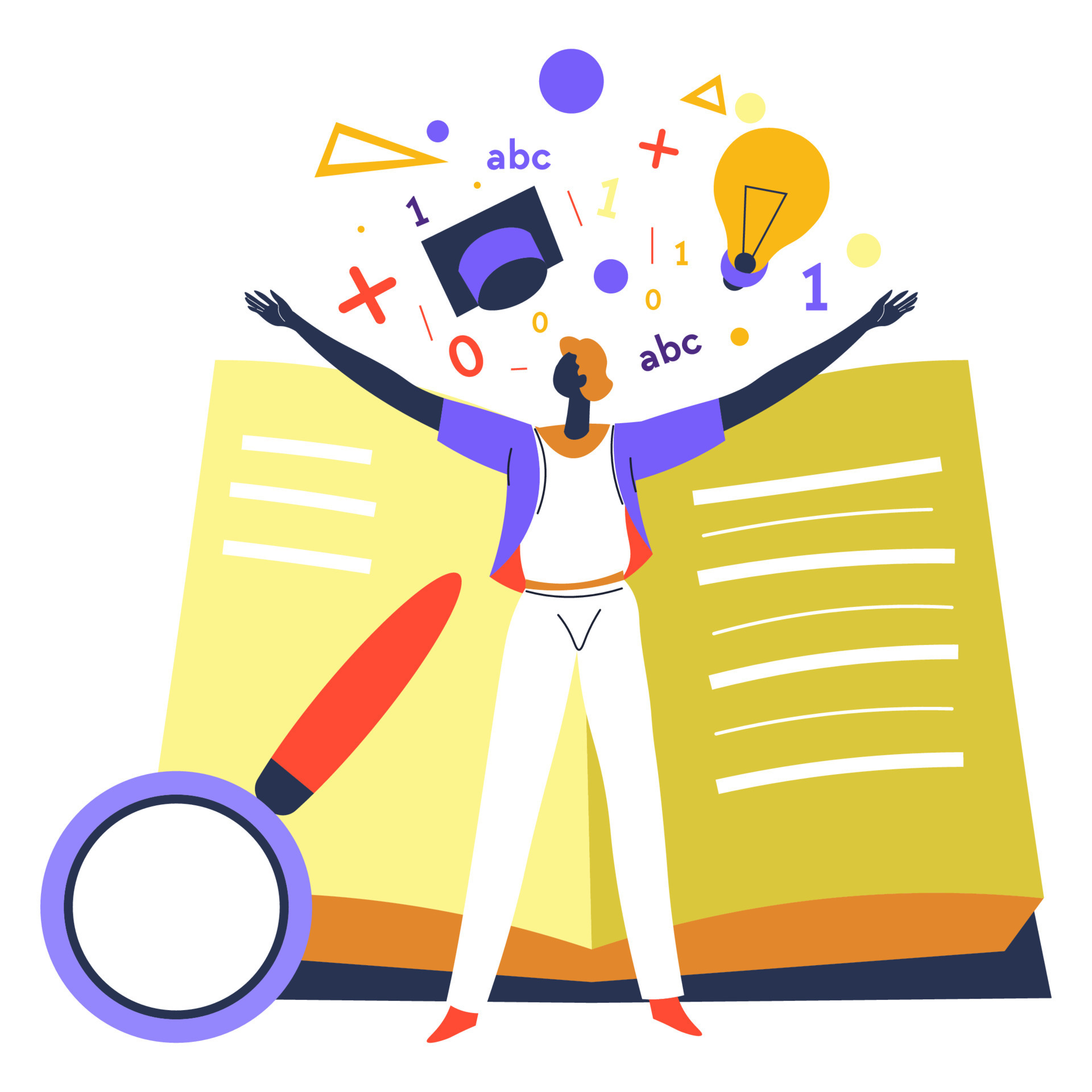 Obtaining Knowledge Education And Graduation Self Development Vector 19500174 Vector Art At