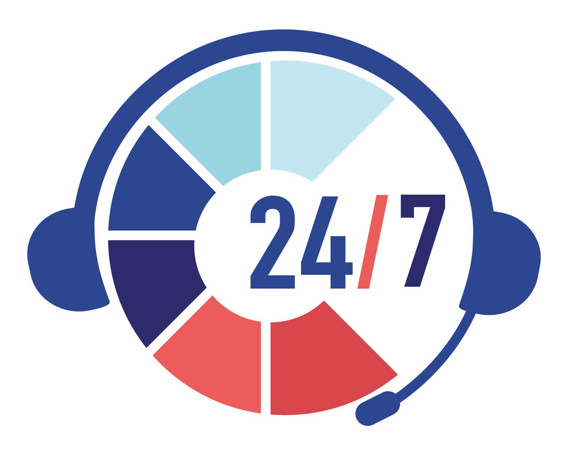 Customer support service, 24 7 day and night call center 19500316 Vector Art at Vecteezy