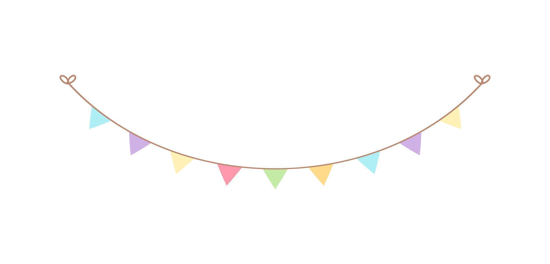 Pastel pennant flags bunting clipart 19501189 Vector Art at Vecteezy
