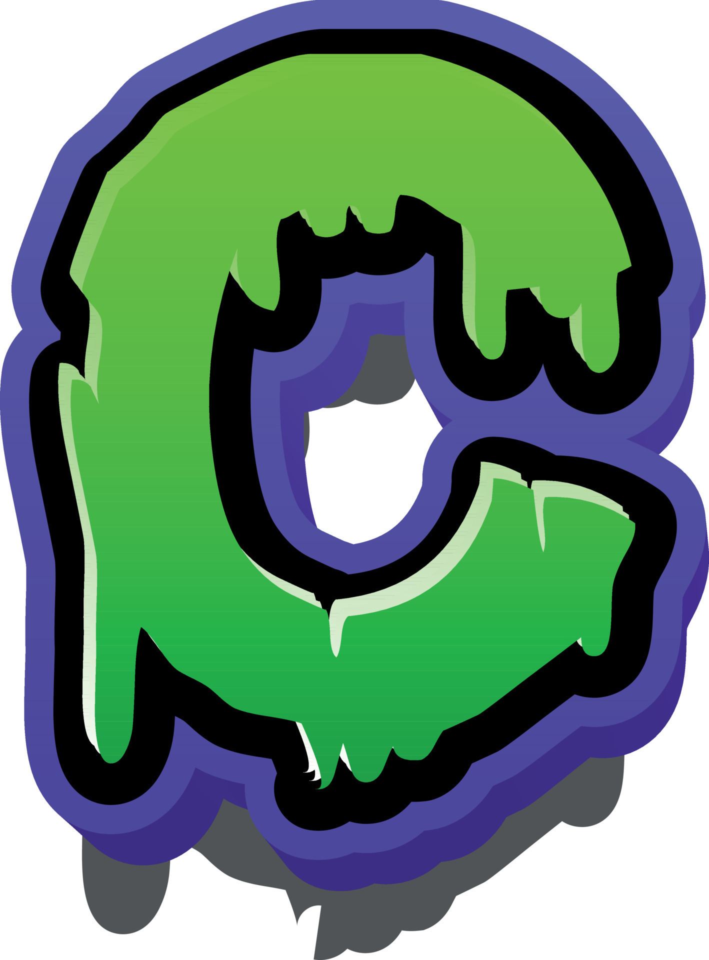 horror y miedo ilustración 3d de la letra c 19501340 Vector en Vecteezy