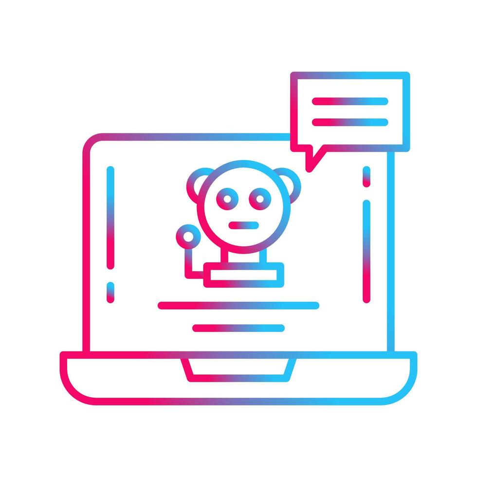 icono de vector de bot de chat 19502396 Vector en Vecteezy
