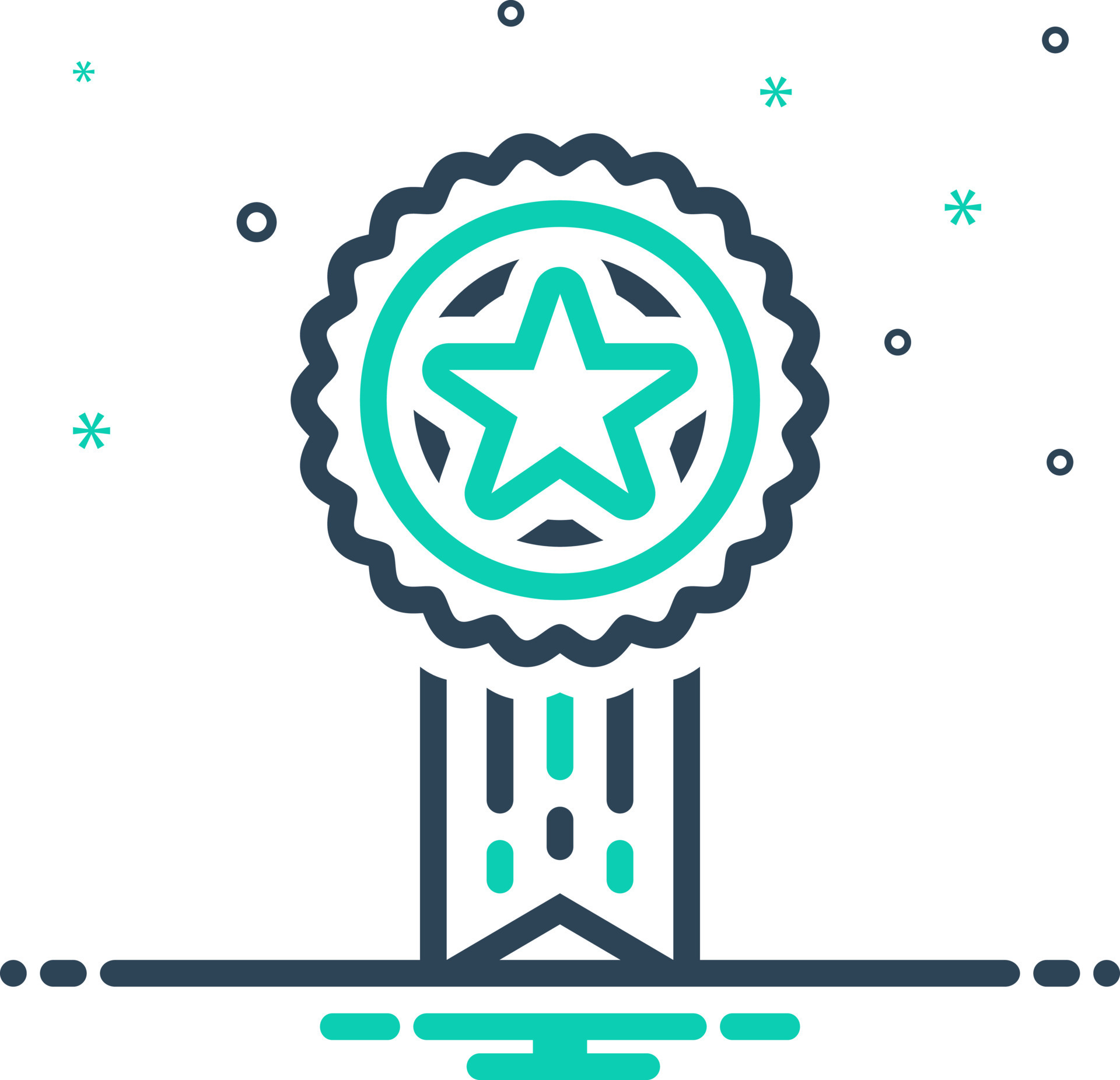 mix icon for quality 19506966 Vector Art at Vecteezy