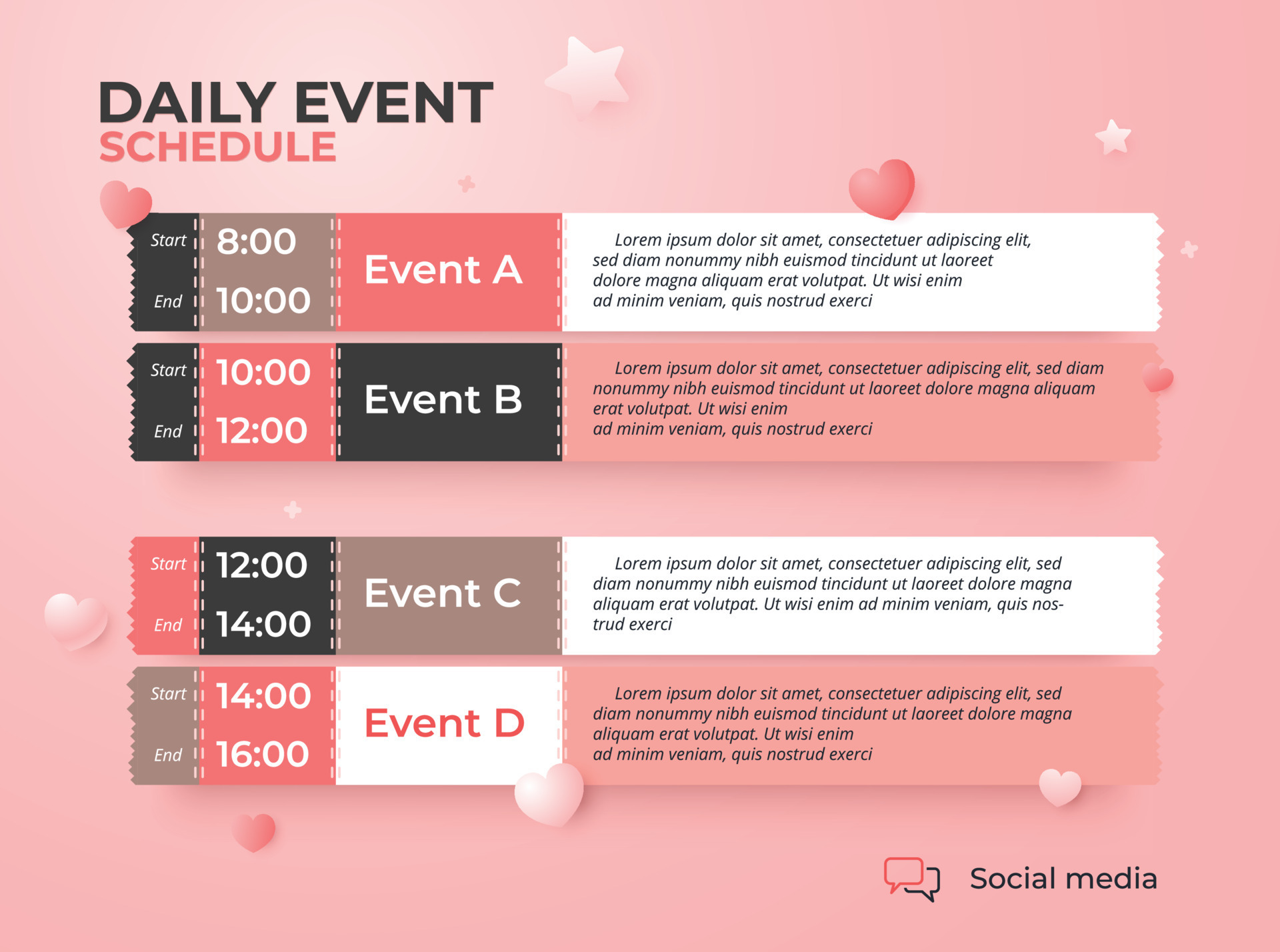 Upcoming Daily Event Schedule Flyer Poster Template 19507603 Vector upcoming-daily-event-schedule-flyer-poster-template-19507603-vector