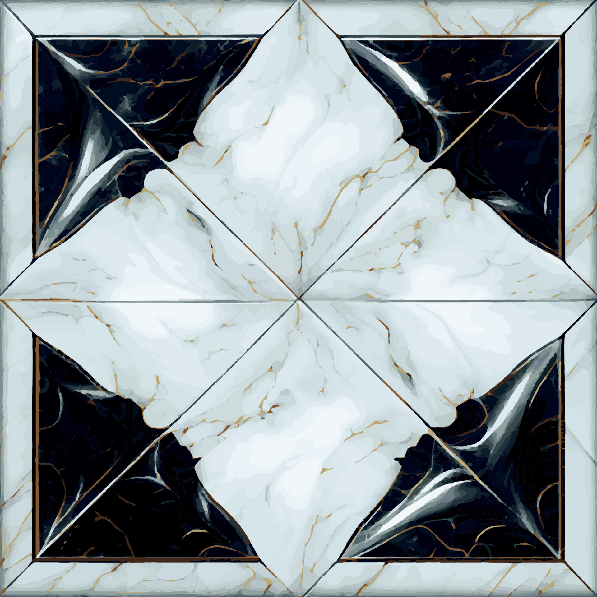 Light and dark marble tile texture, background template - Vector ...