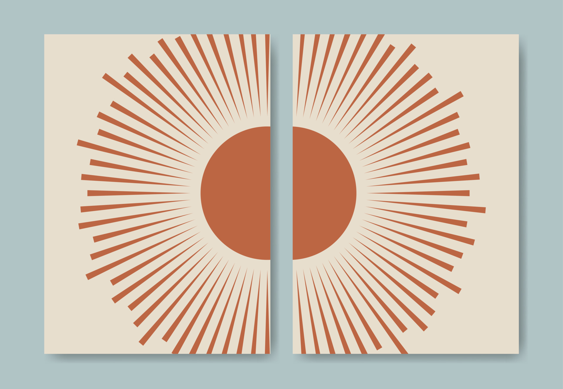 Vintage Sun Retro Banner Background Illustration Colourful Grunge