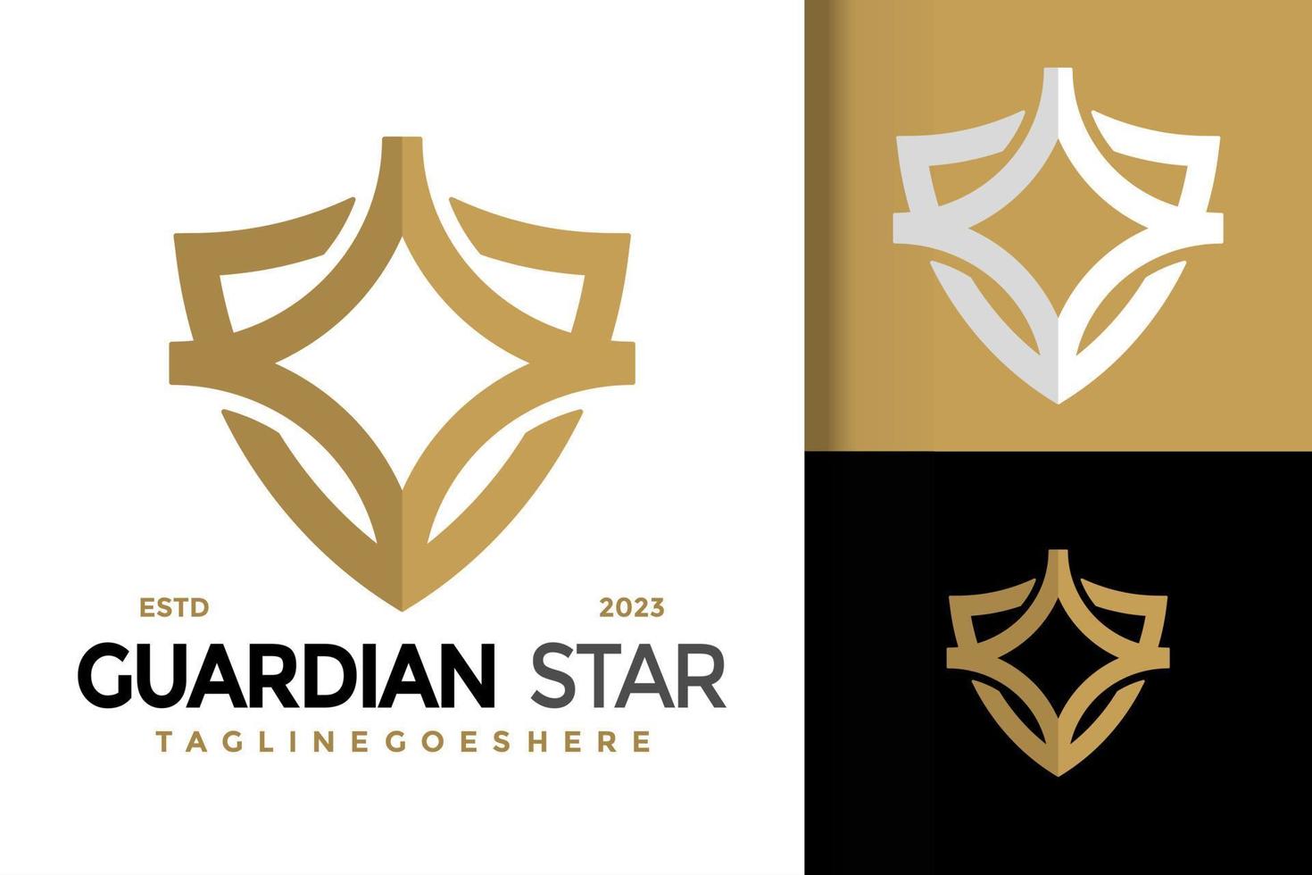 Star Shield Guardian Logo Logos Design Element Stock Vector ... Star Shield Guardian Logo Logos Design Element Stock Vector ...