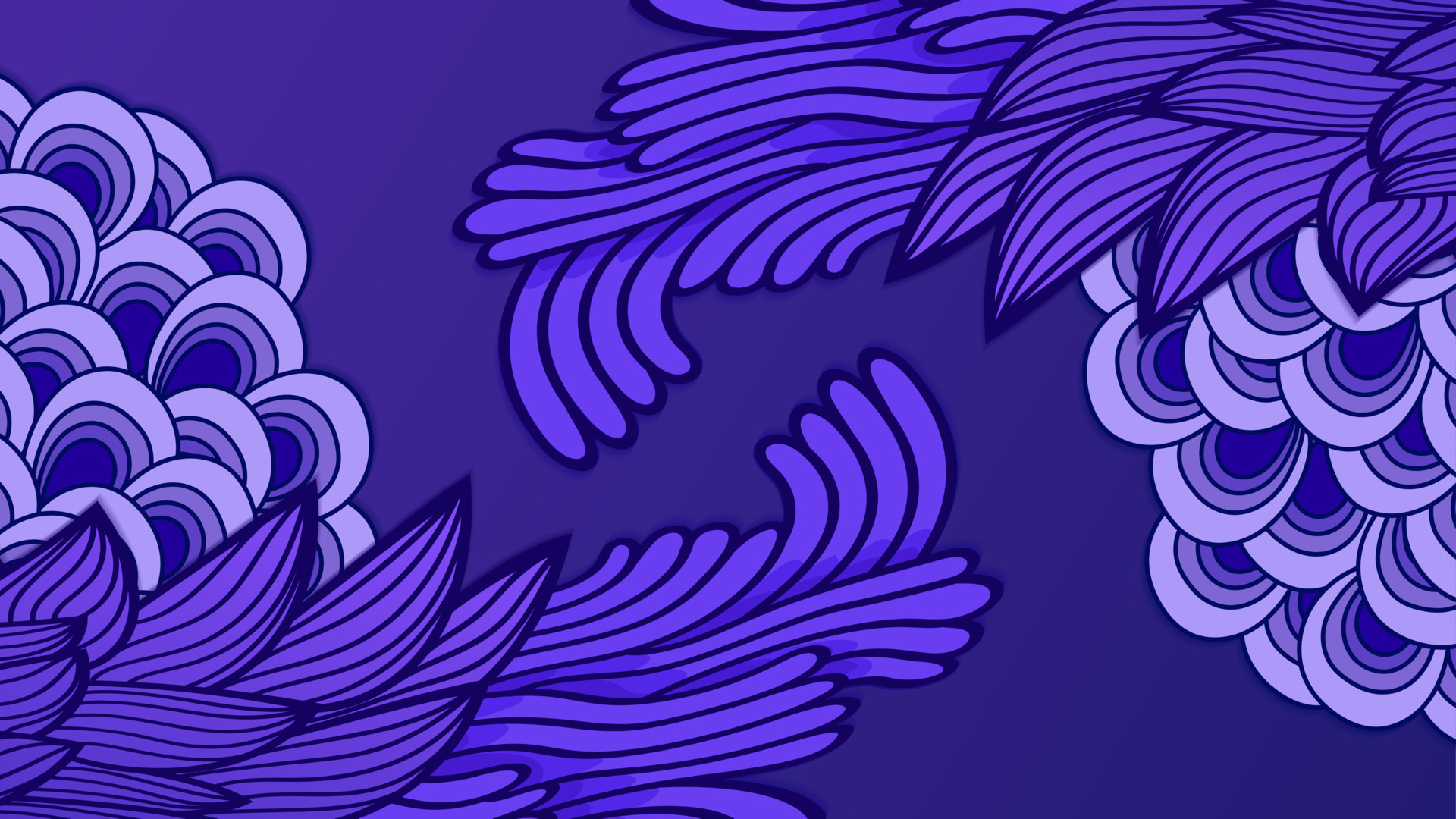 Decorative Abstract Figured Vector Texture With Lines And Doodles On