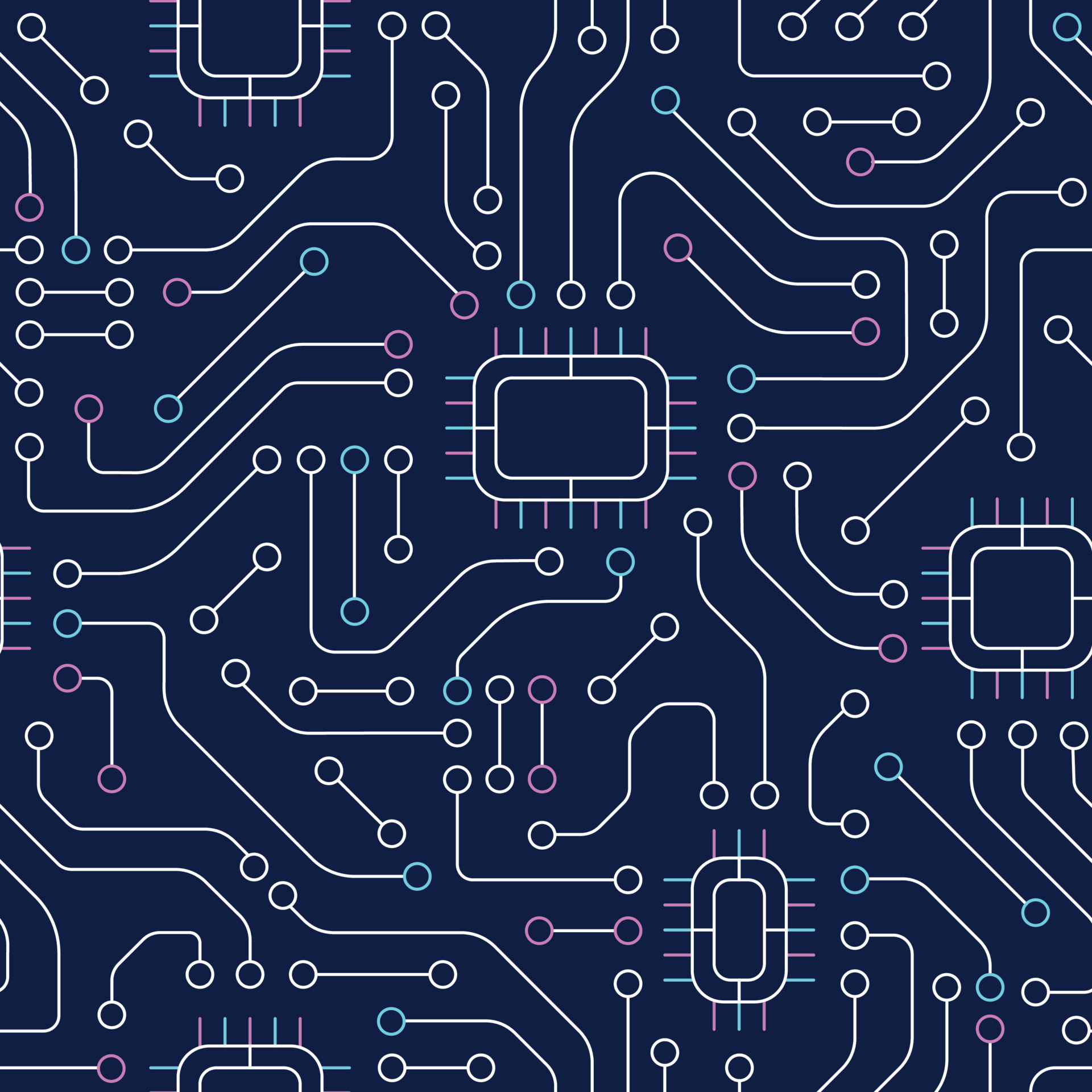 Technology electronic devices seamless pattern, circuit board ...